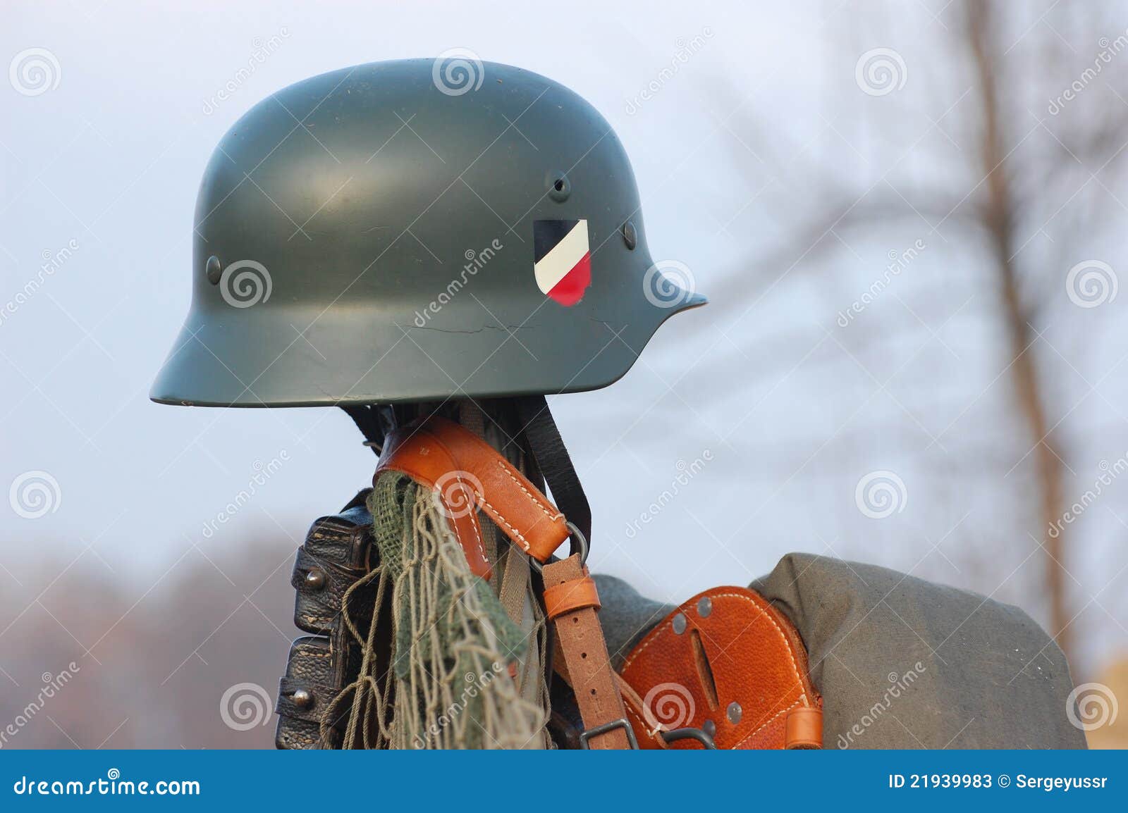 Duitse Militaire Helm Van WO.II Stock Afbeelding - Image of wapen ...