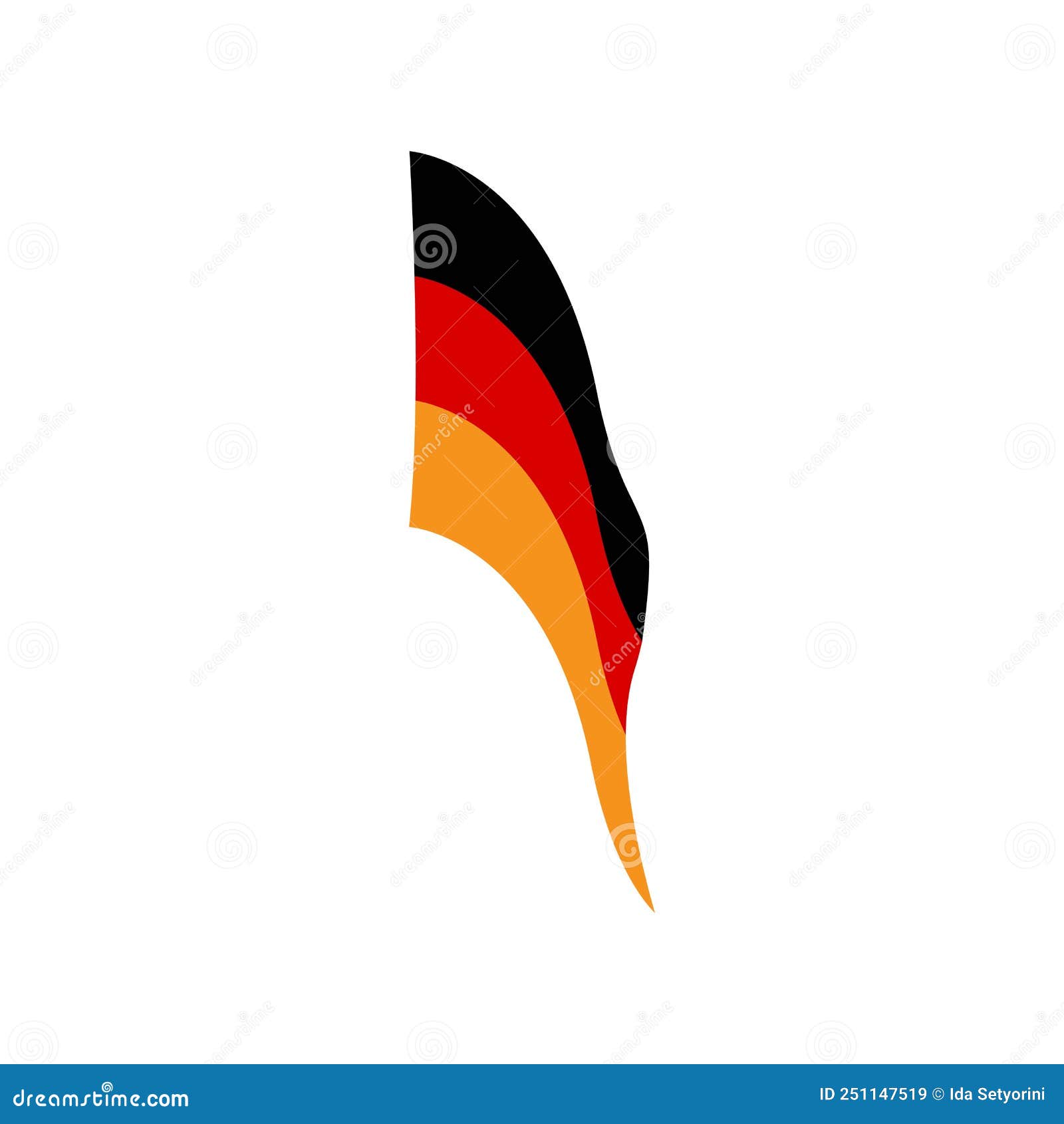 Duitse Tekening Van Het Logo Stock Illustratie - Illustration of ...