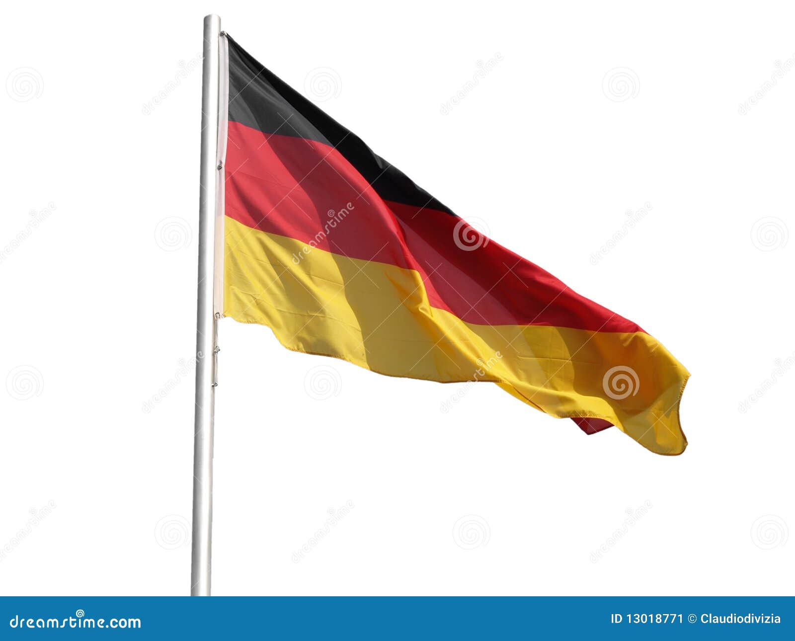 Duitse vlag stock afbeelding. Image of duits, achtergrond - 13018771