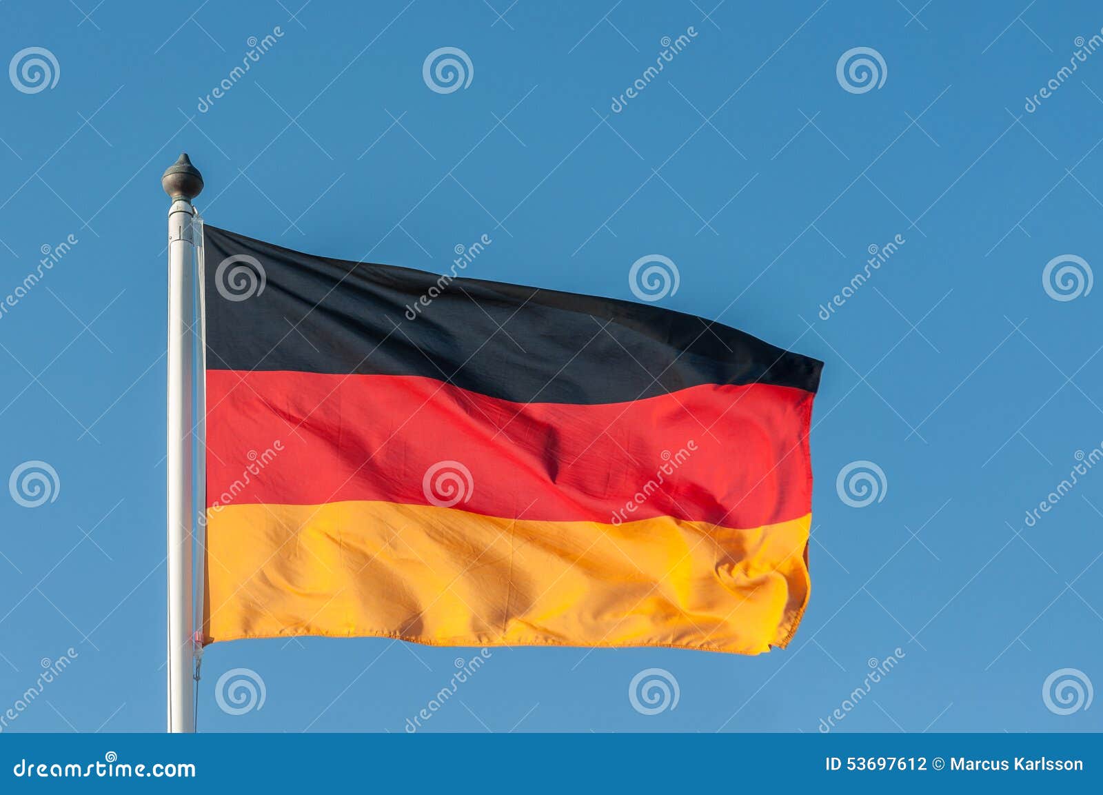 Duitse vlag stock foto. Image of symbool, stroom, duitse - 53697612