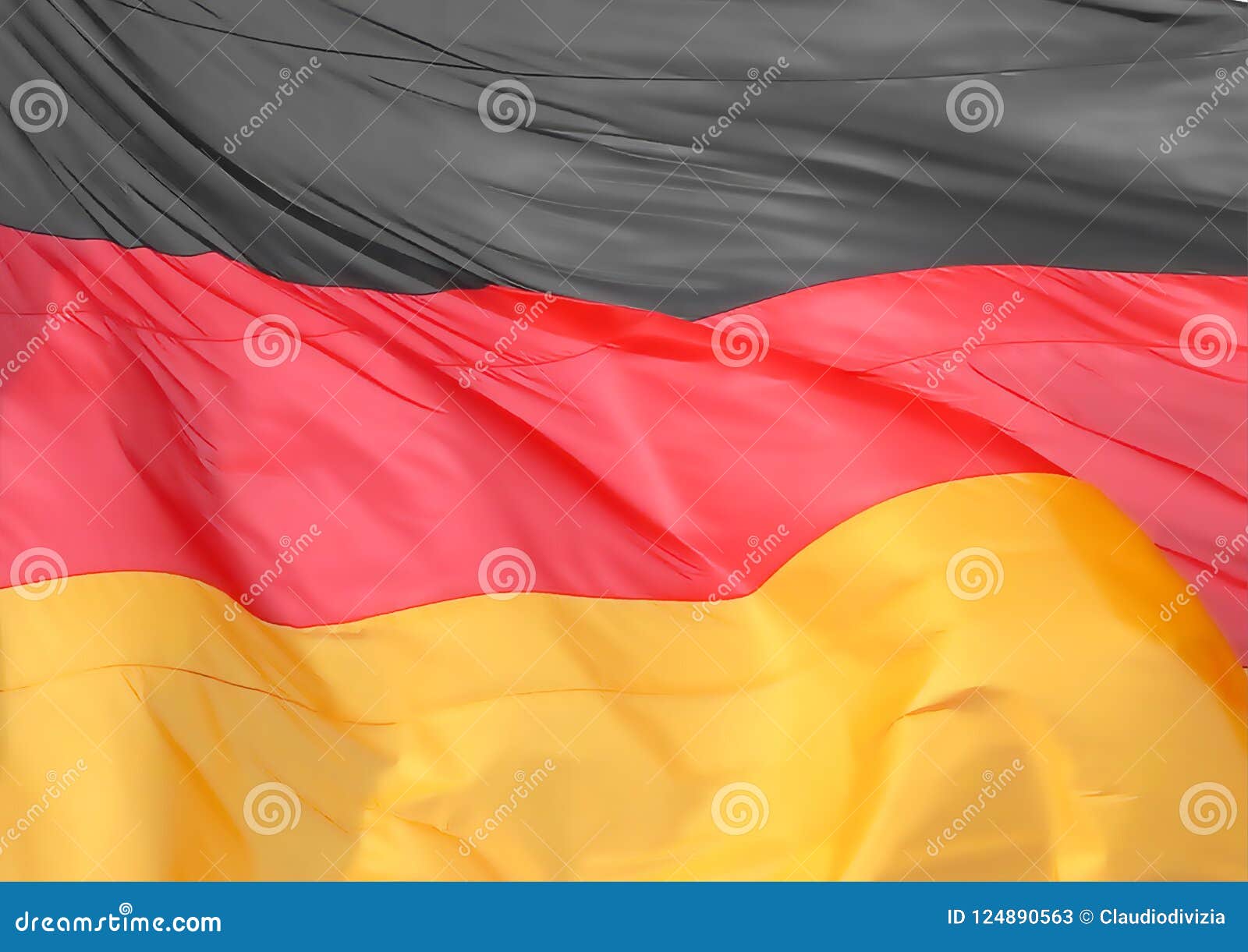 Duitse Vlag van Duitsland stock afbeelding. Image of europees - 124890563