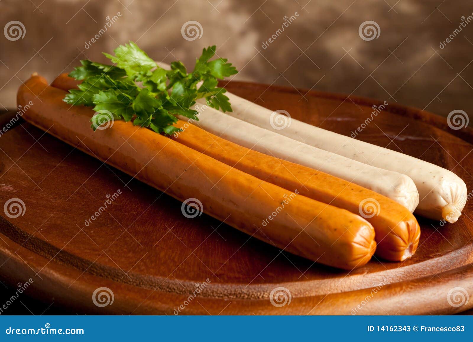 Duitse Worst stock afbeelding. Image of voedsel, worst - 14162343