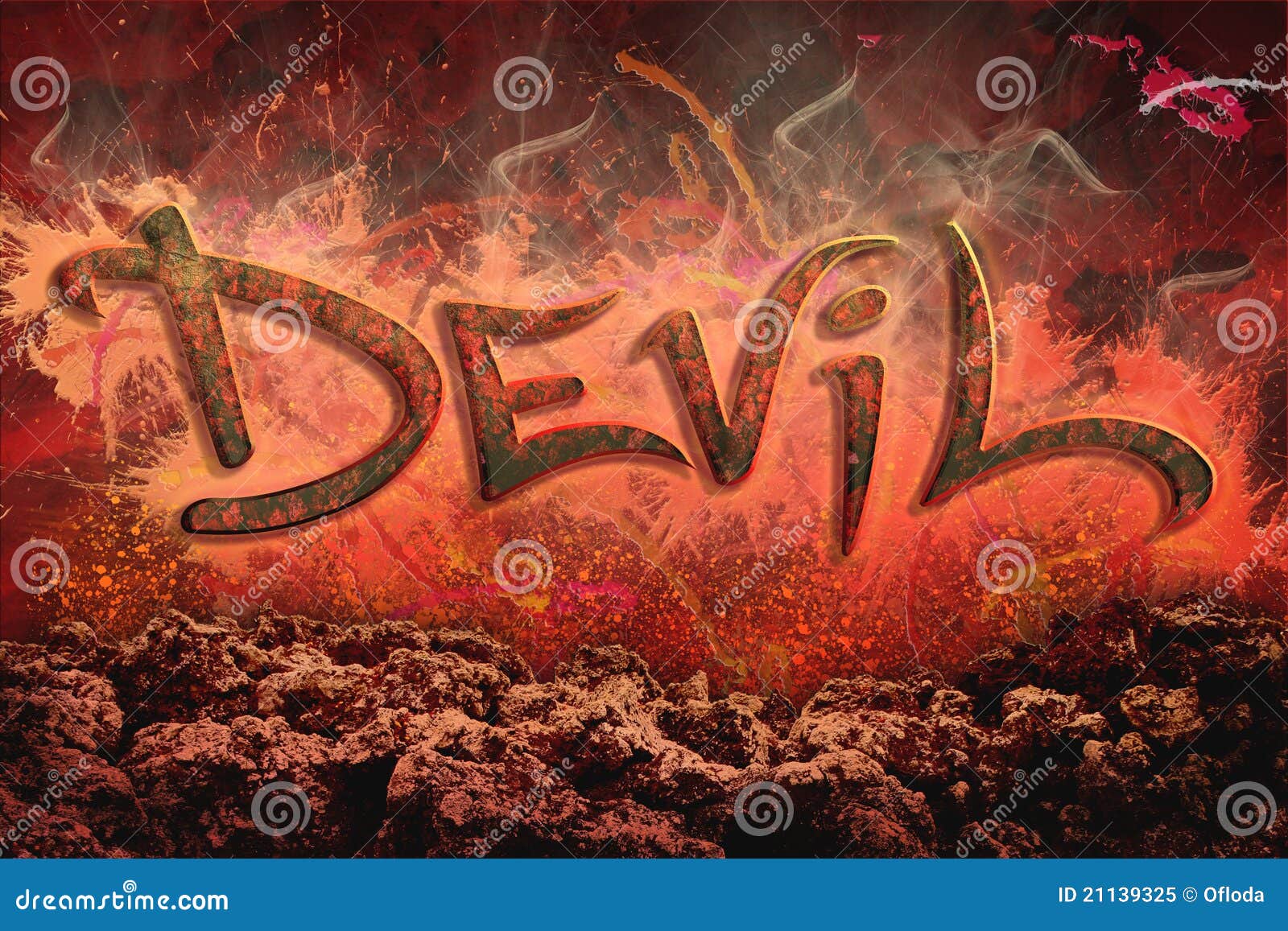 Duivel stock illustratie. Illustration of lava, ontzetting - 21139325