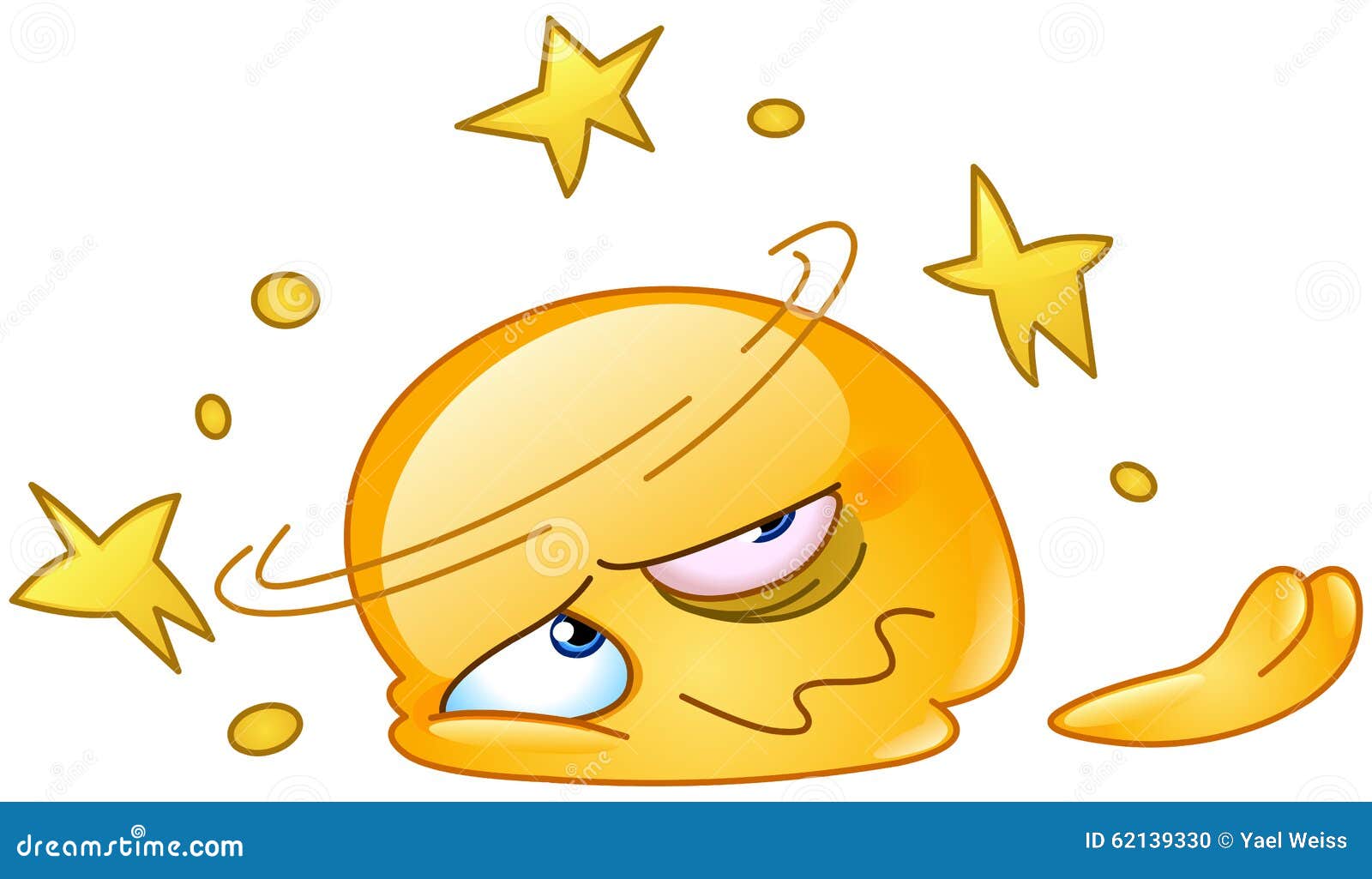 Duizelig En Geplet Emoticon Vector Illustratie - Illustration of hoofd ...