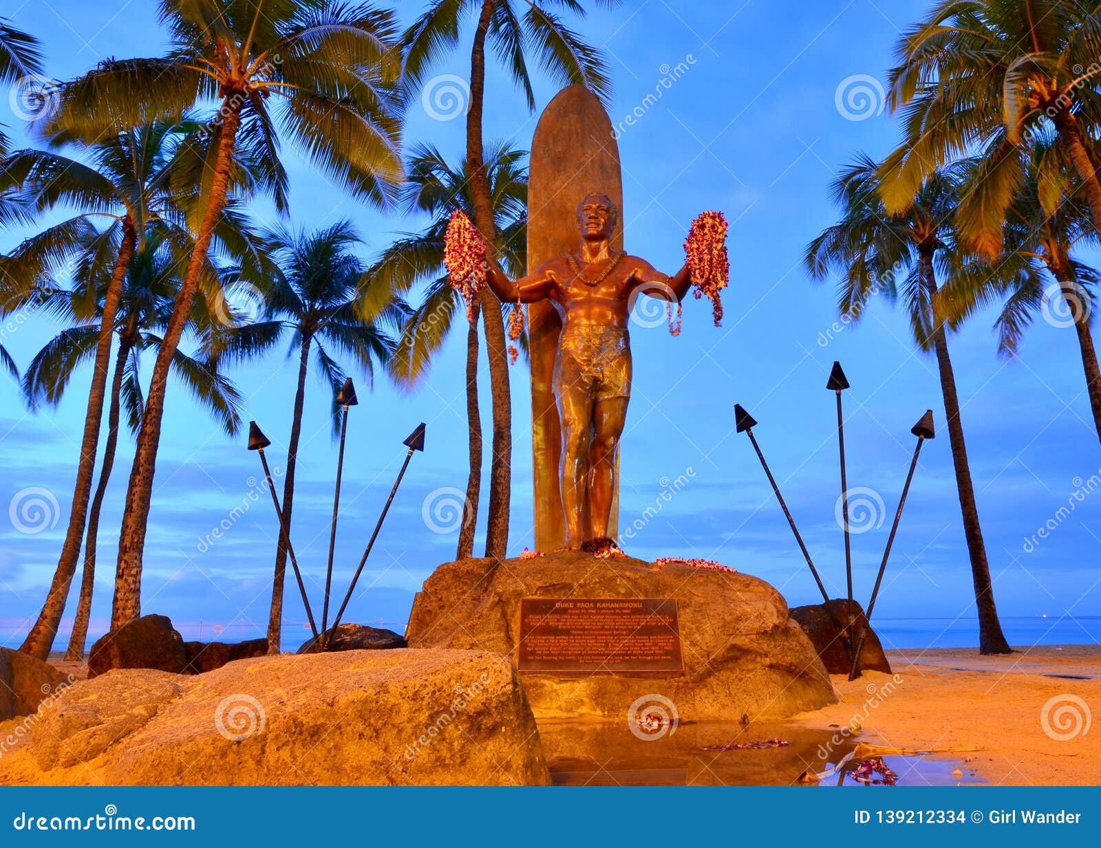 Duke Kahanamoku Statue, Waikiki Beach. Editorial Stock Image - Image of ... Duke Kahanamoku Statue, Waikiki Beach. Editorial Stock Image - Image of ...