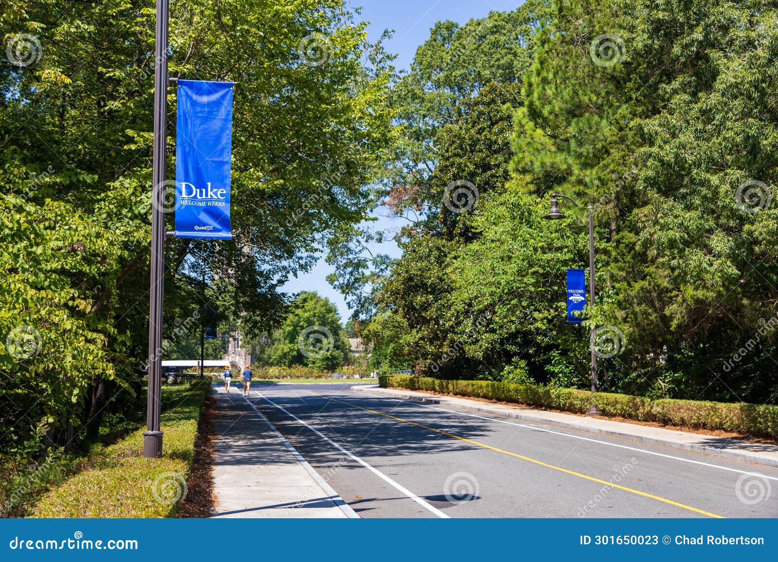 Duke University Banner on Campus in Durham, NC Editorial Stock Photo ...