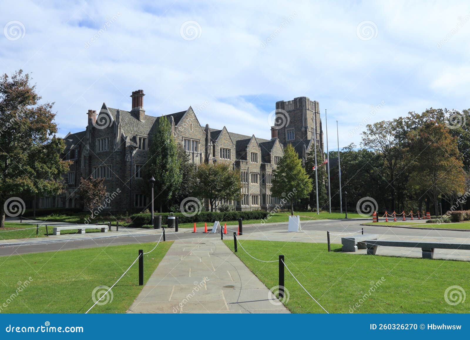 Duke University Campus Scenery Editorial Image - Image of view, scenery: 260326270
