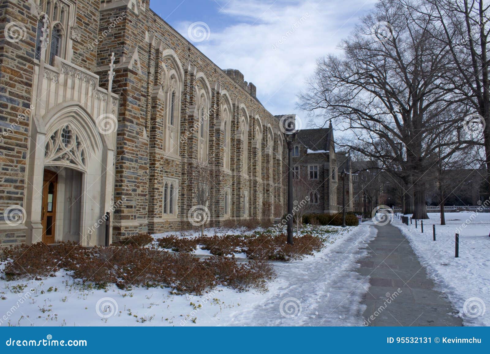 Duke University in the Winter Stock Image - Image of elite, quad: 95532131