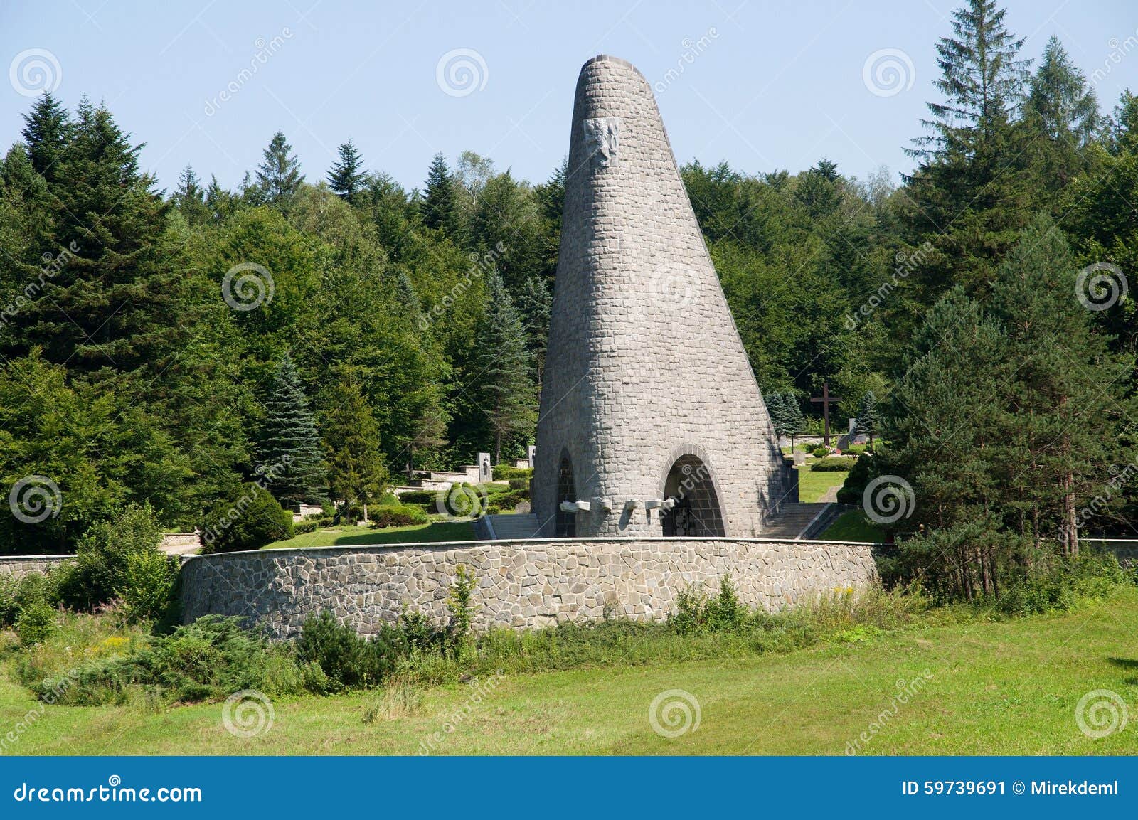 Dukla Pass, Slovakia stock image. Image of cemetrery - 59739691