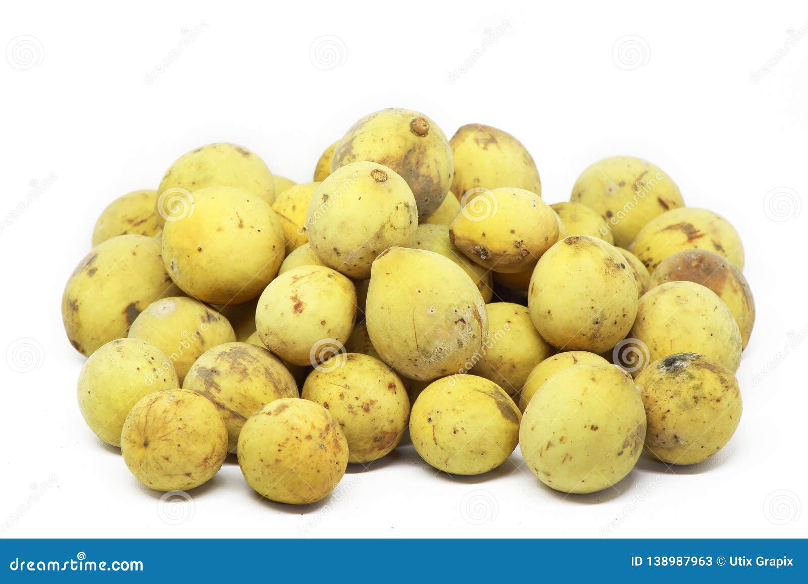 Duku Fruit Isolated stock image. Image of lansium, closeup - 138987963