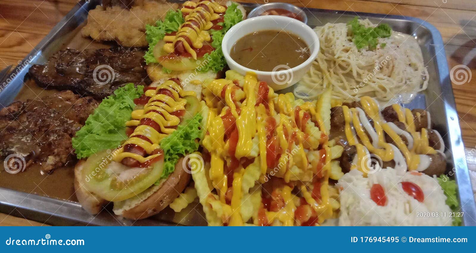 Dulang western food stock image. Image of food, western - 176945495