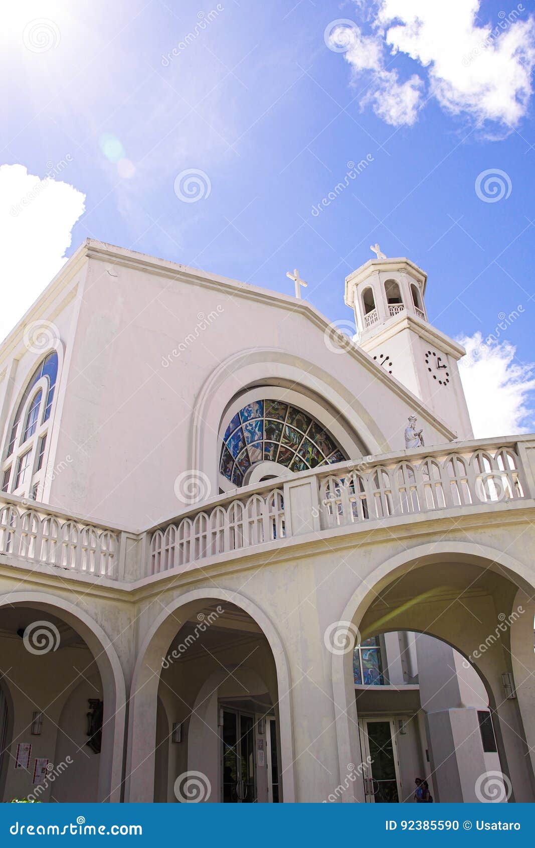 Dulce Nombre De Maria Cathedral Basilica Stock Photo - Image of dulce ...