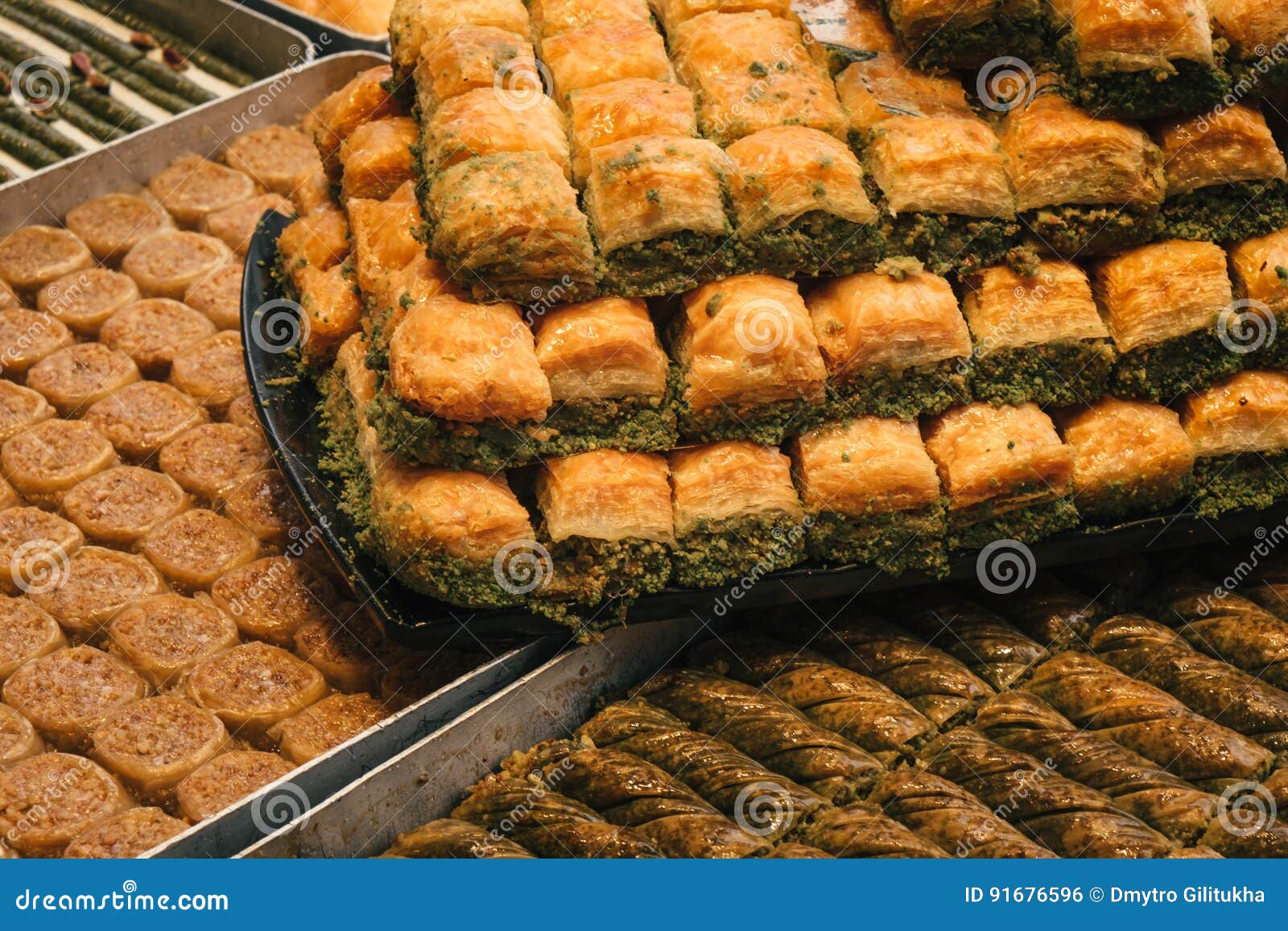 Dulce Turco Tradicional Y Placeres Foto de archivo - Imagen de ...