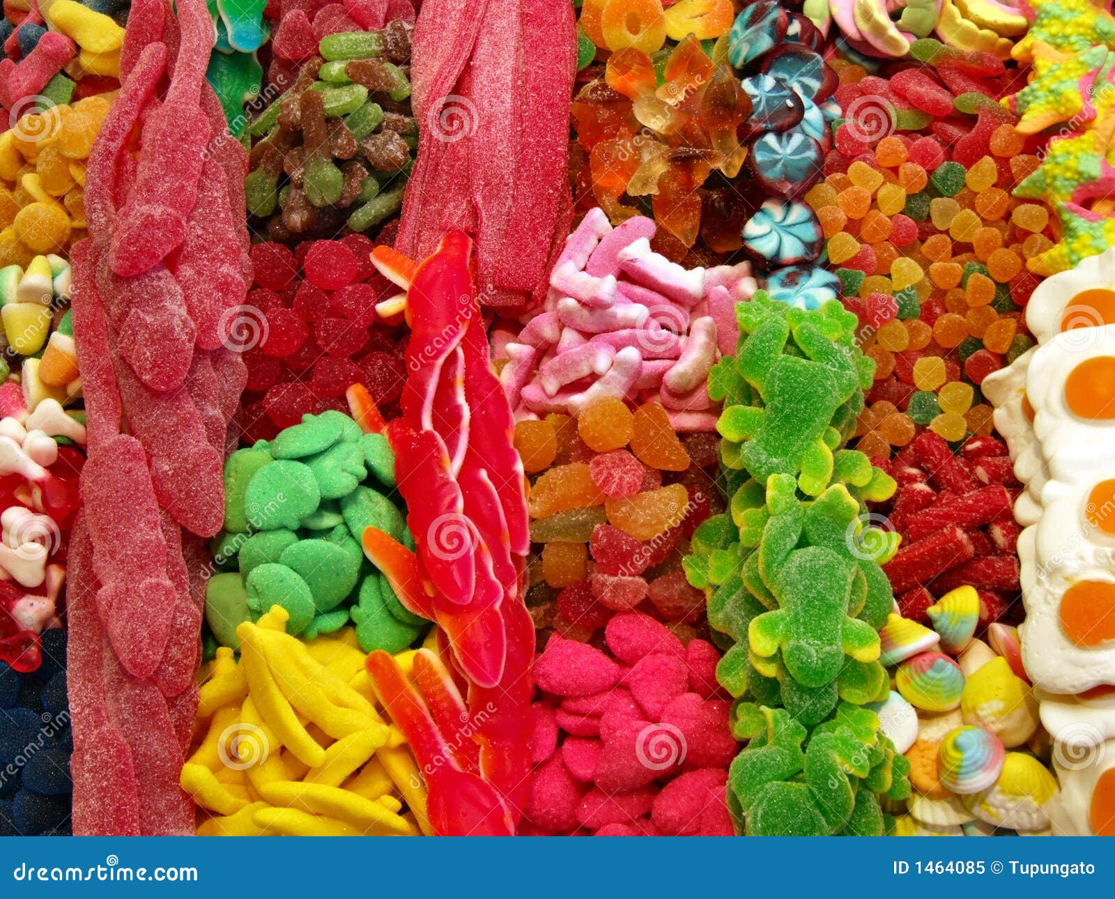 Dulces Coloridos En Una Parada Del Bocado Imagen de archivo - Imagen de ...