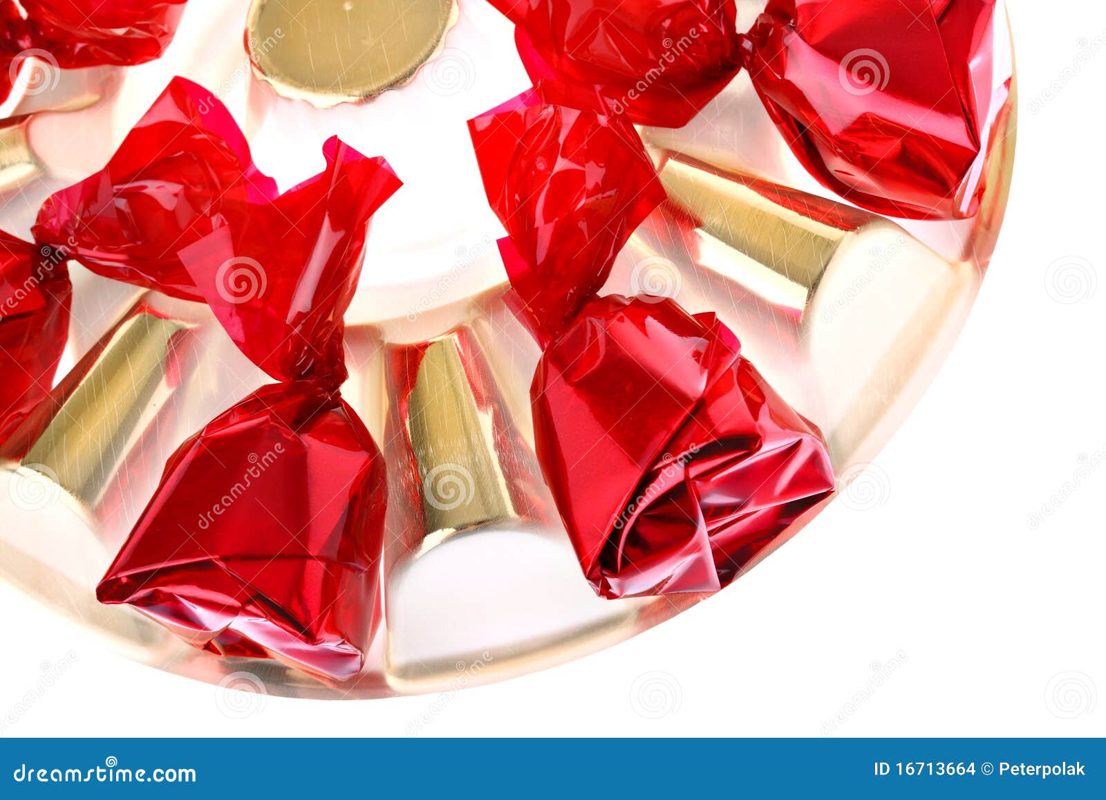 Dulces De Lujo Rojos Aislados En Blanco Foto de archivo - Imagen de ...
