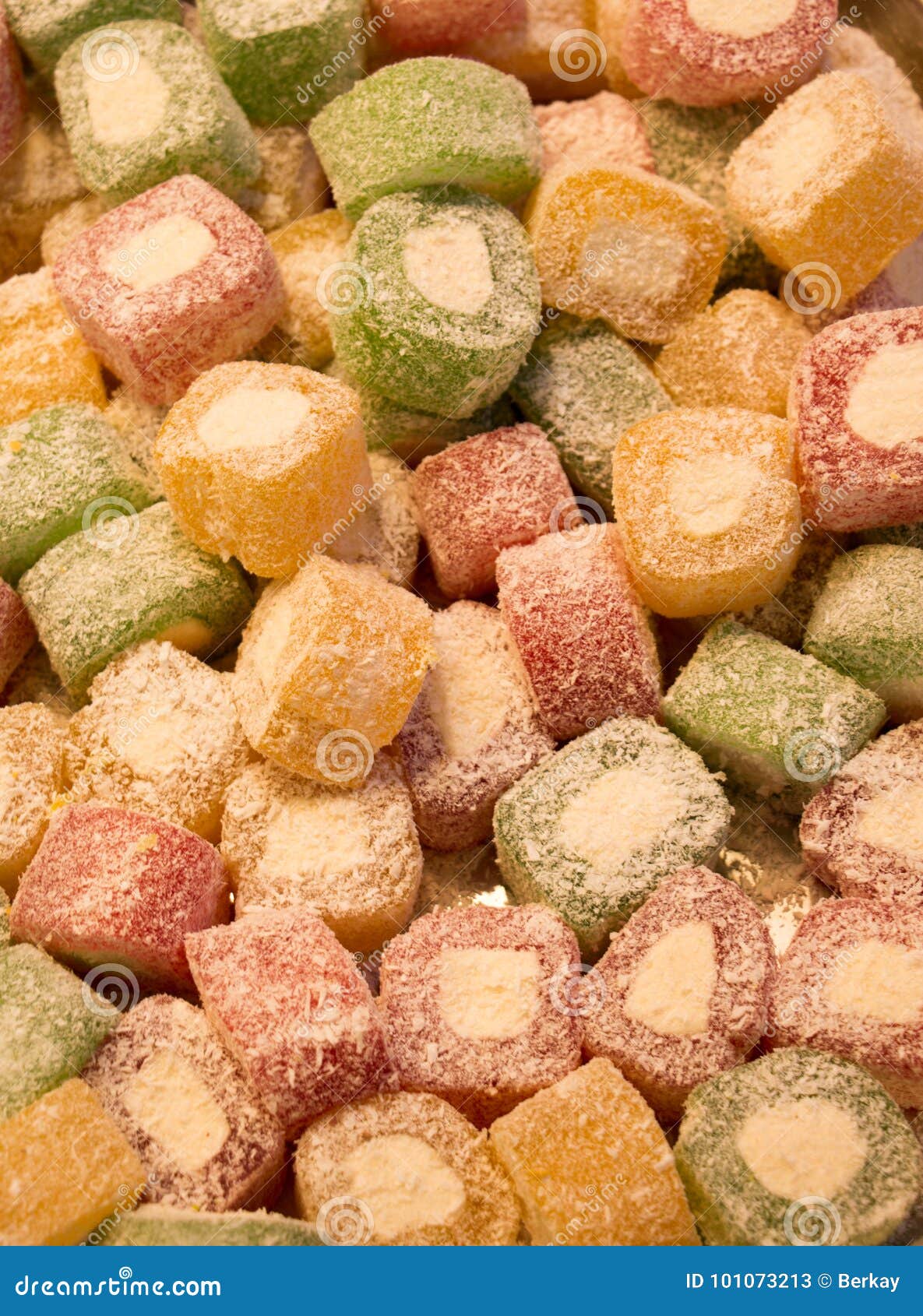 Dulces Tradicionales Del Placer Turco Del Otomano Imagen de archivo ...