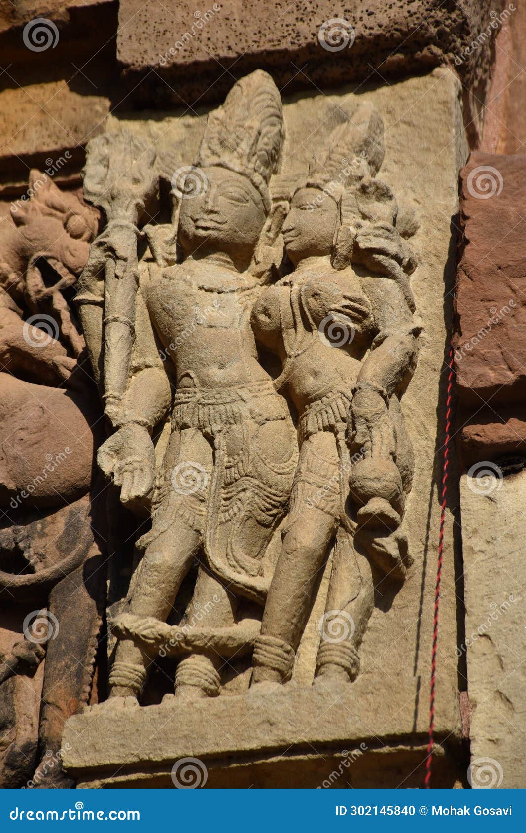 Dulha Dev Temple Architecture in Khajuraho Stock Photo - Image of ...