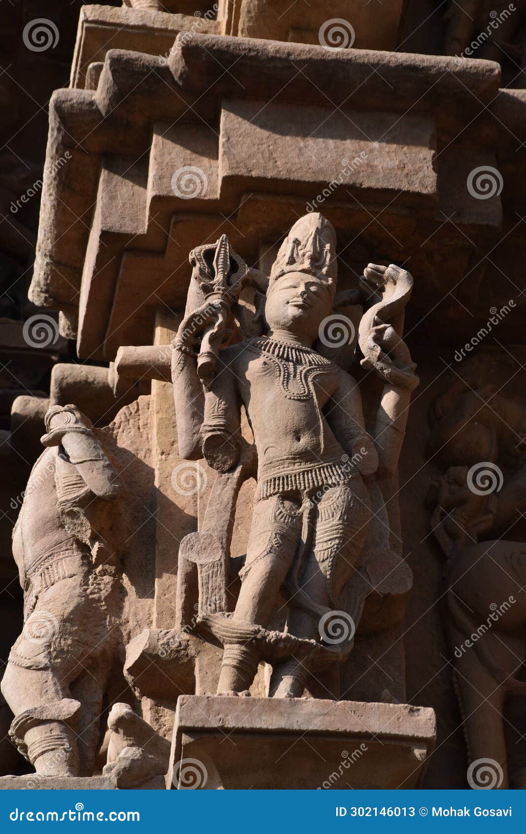 Dulha Dev Temple Architecture in Khajuraho Stock Image - Image of divya ...