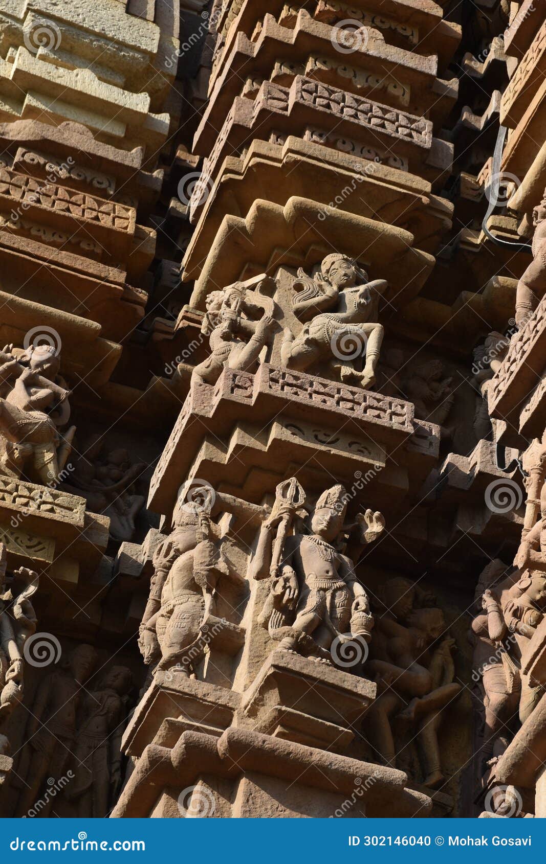 Dulha Dev Temple Architecture in Khajuraho Stock Photo - Image of ...