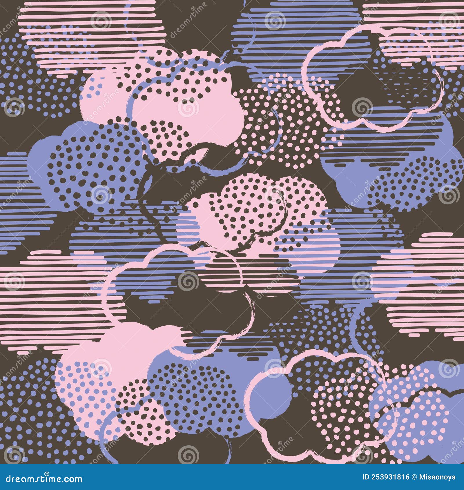 Dull Color Cloud Illustration Background Stock Vector - Illustration of ...