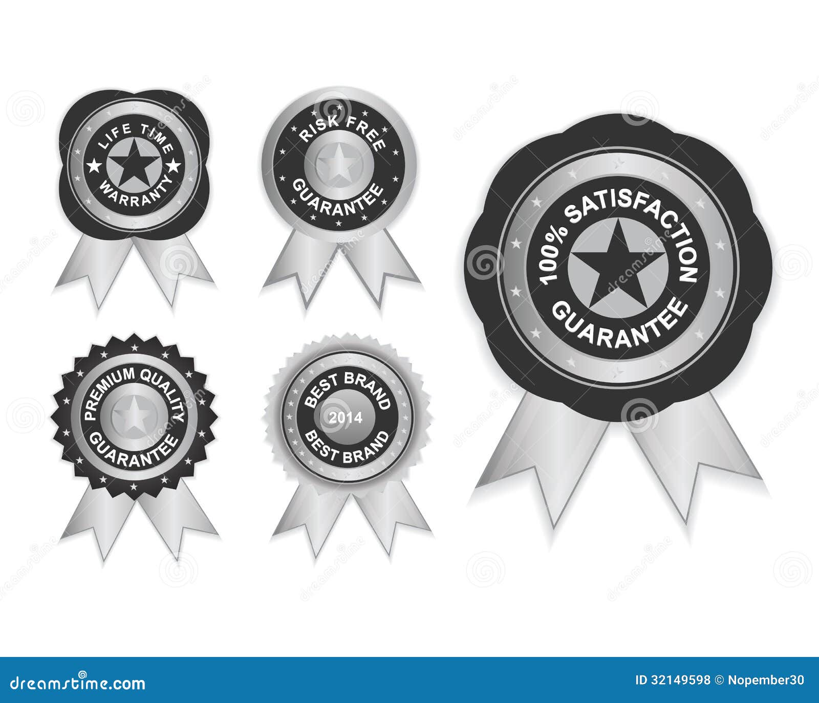 Dull color guarantee stock vector. Illustration of background - 32149598