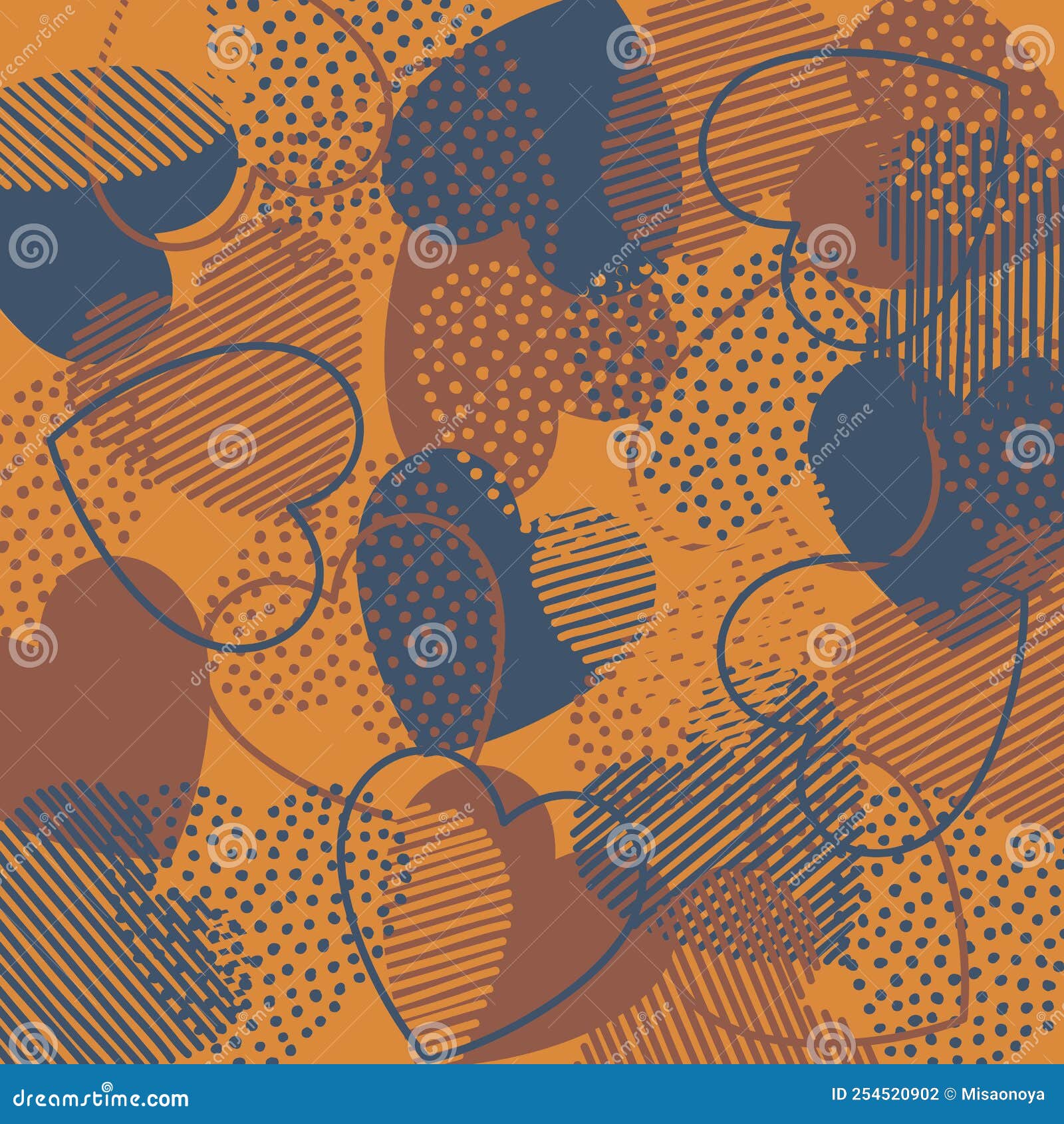 Dull Color Heart Pattern Background Stock Vector - Illustration of mark ...