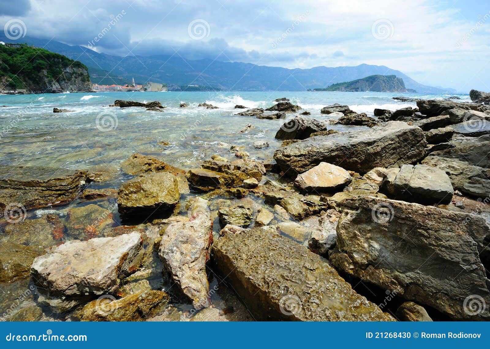Dull day at sea stock photo. Image of beautiful, nature - 21268430