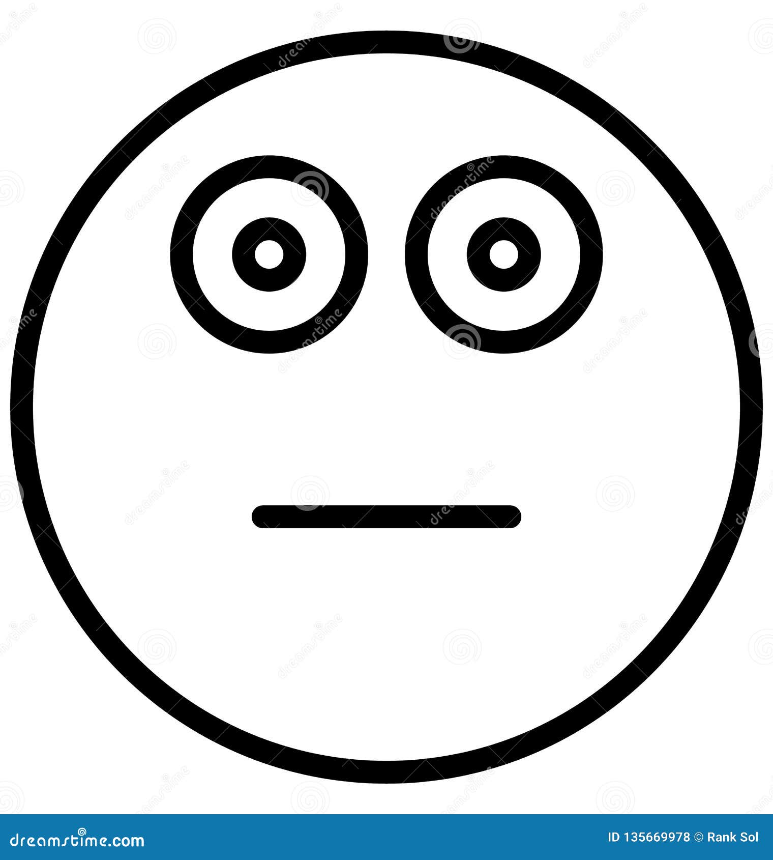 Dull, Emoticons Vector Isolated Icon Which Can Easily Modify or Edit ...