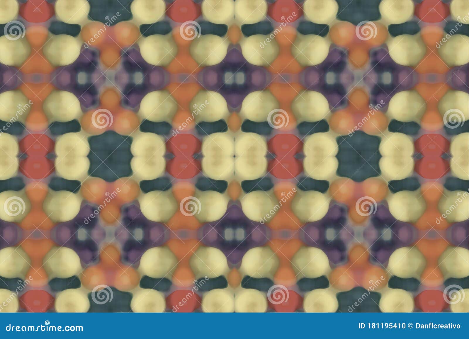 Dull Multicolored Geometric Seamless Pattern Stock Photo - Image of ...