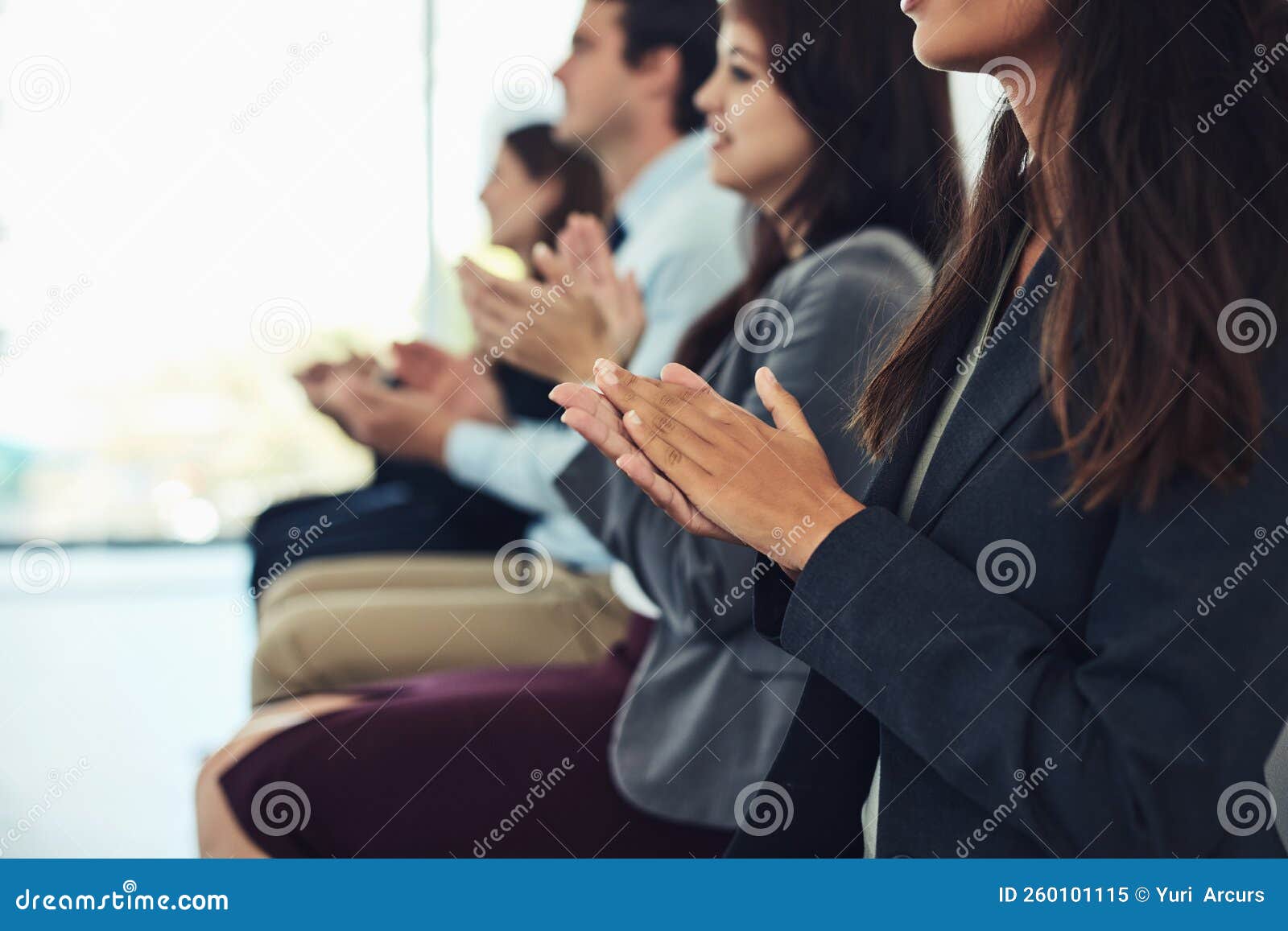 Duly Impressed at the Delivery of the Presentation. a Group of ...