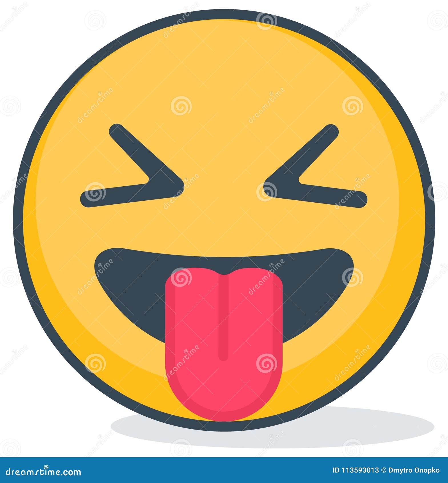 Dum Emoticon Isolerad Emoticon Vektor Illustrationer - Illustration av ...