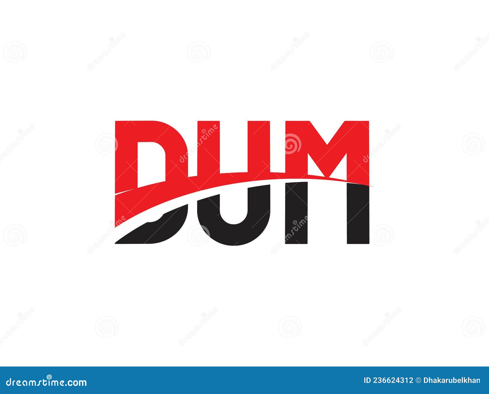DUM Letter Initial Logo Design Vector Illustration Stock Vector ...