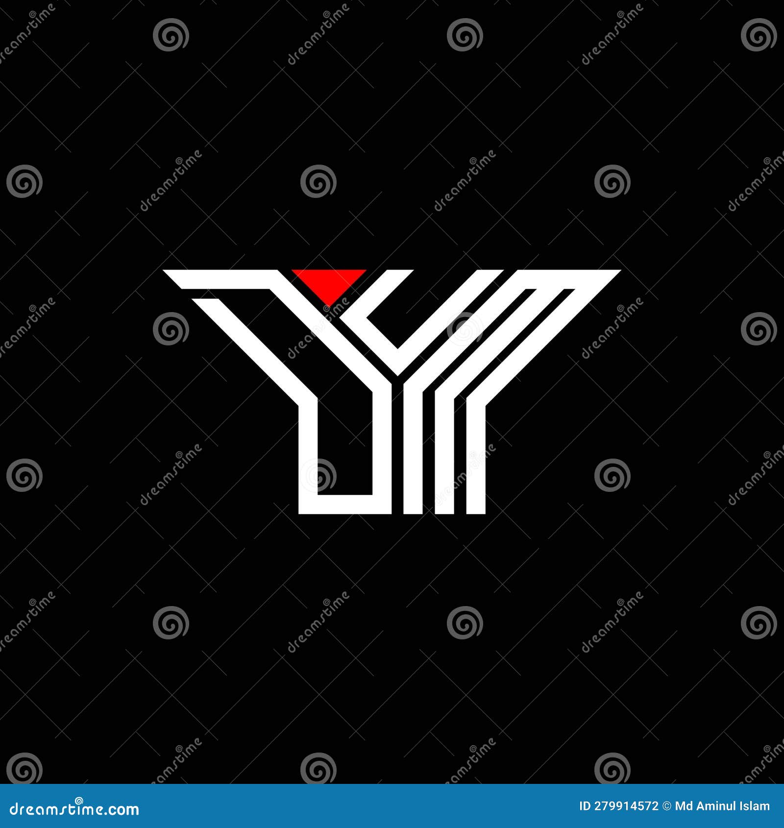 DUM Letter Logo Creative Design with Vector Graphic, DUM Stock Vector ...