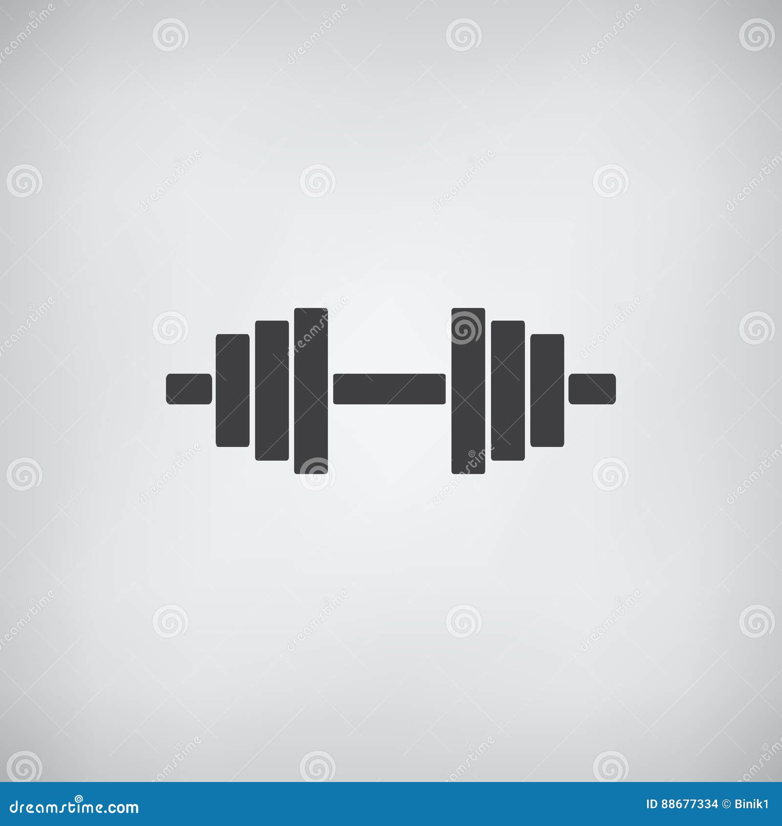 Dumb Bells Icon Vector. Flat Design Stock Vector - Illustration of ...
