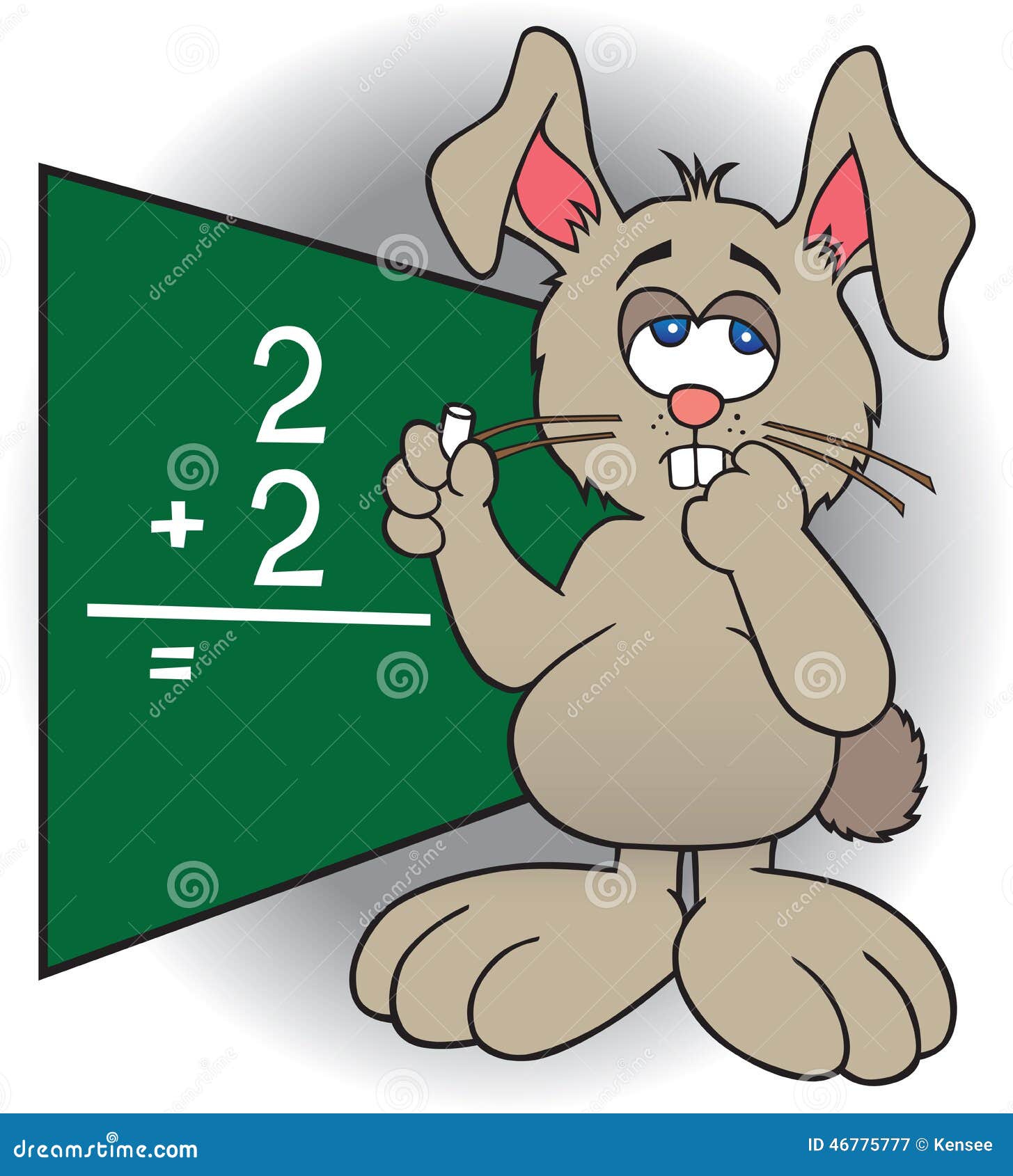 Dumb Bunny stock vector. Illustration of ears, interior - 46775777