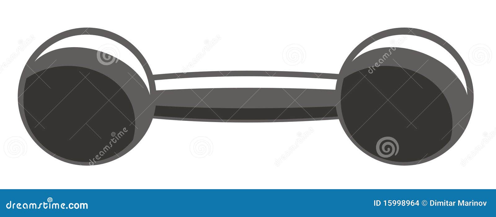 Dumbbell stock vector. Illustration of athletic, dumbbells - 15998964