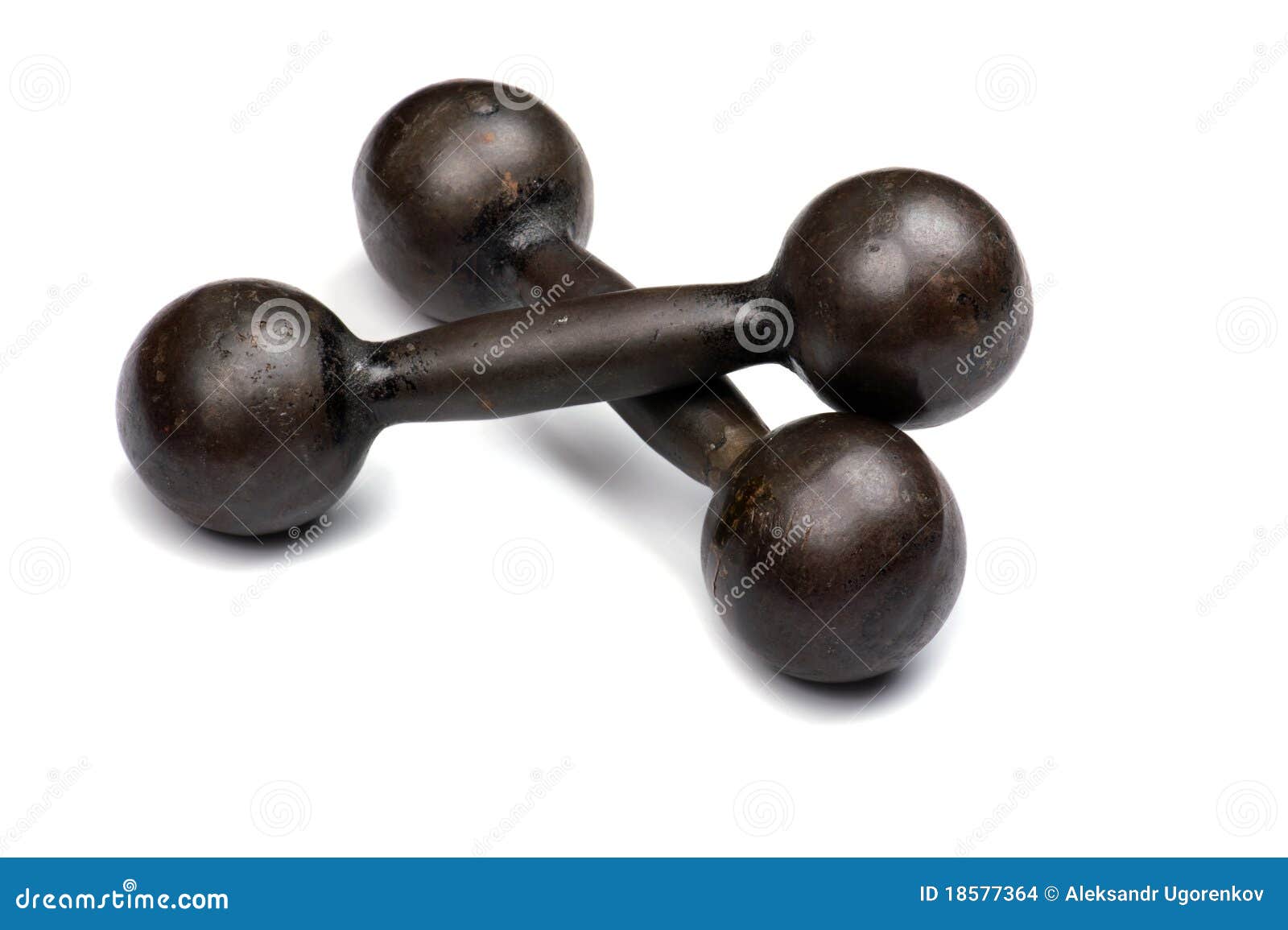 Dumbbell stock photo. Image of physical, shape, healthy - 18577364