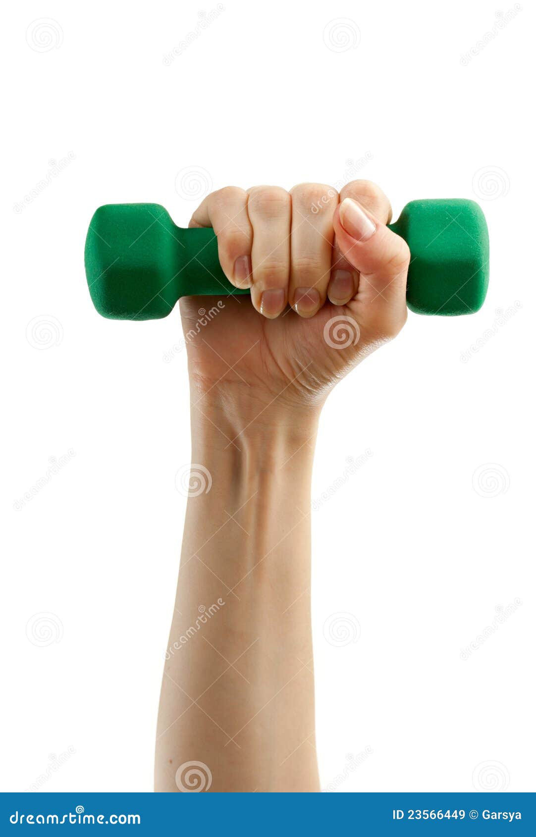 Dumbbell in hand stock image. Image of lifting, weightlifting - 23566449