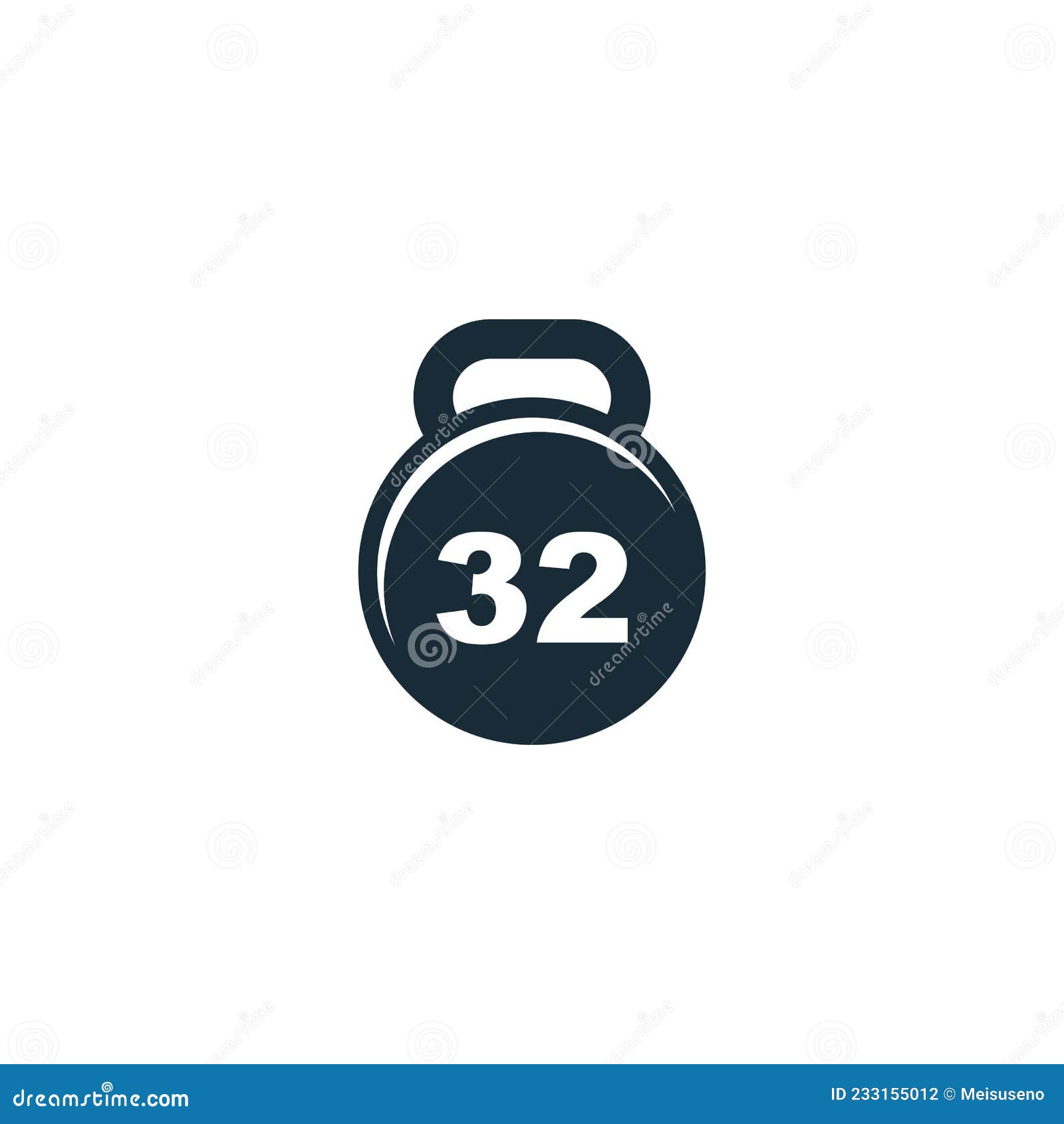 Dumbbell Icon Design Template Elements Stock Vector - Illustration of ...