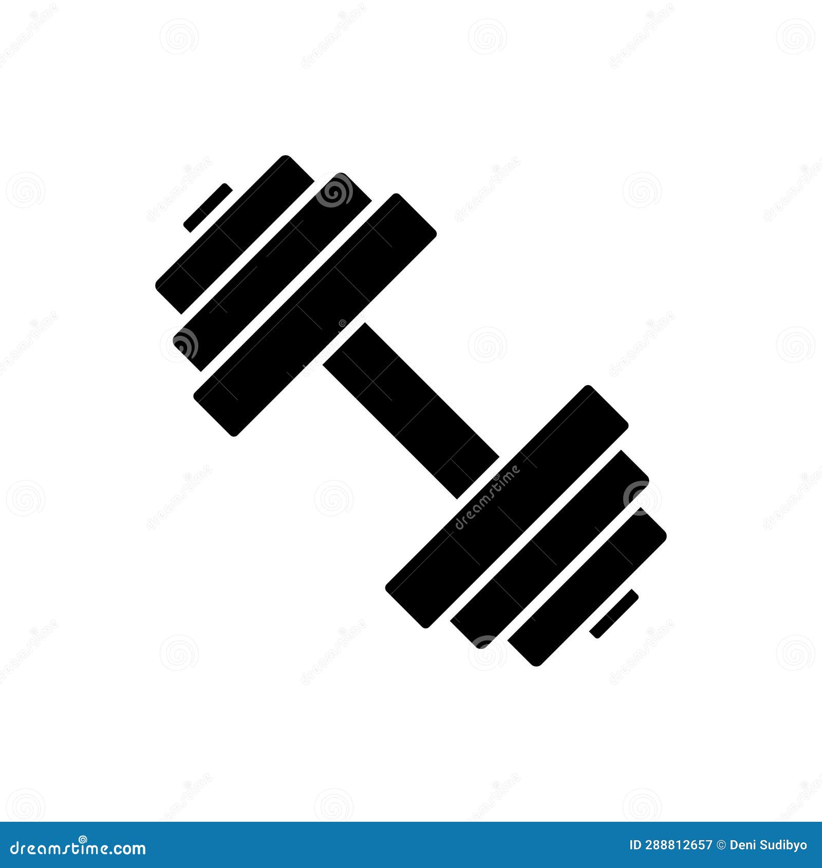 Dumbbell Icon Vector Design Templates Simple and Modern Stock Vector ...