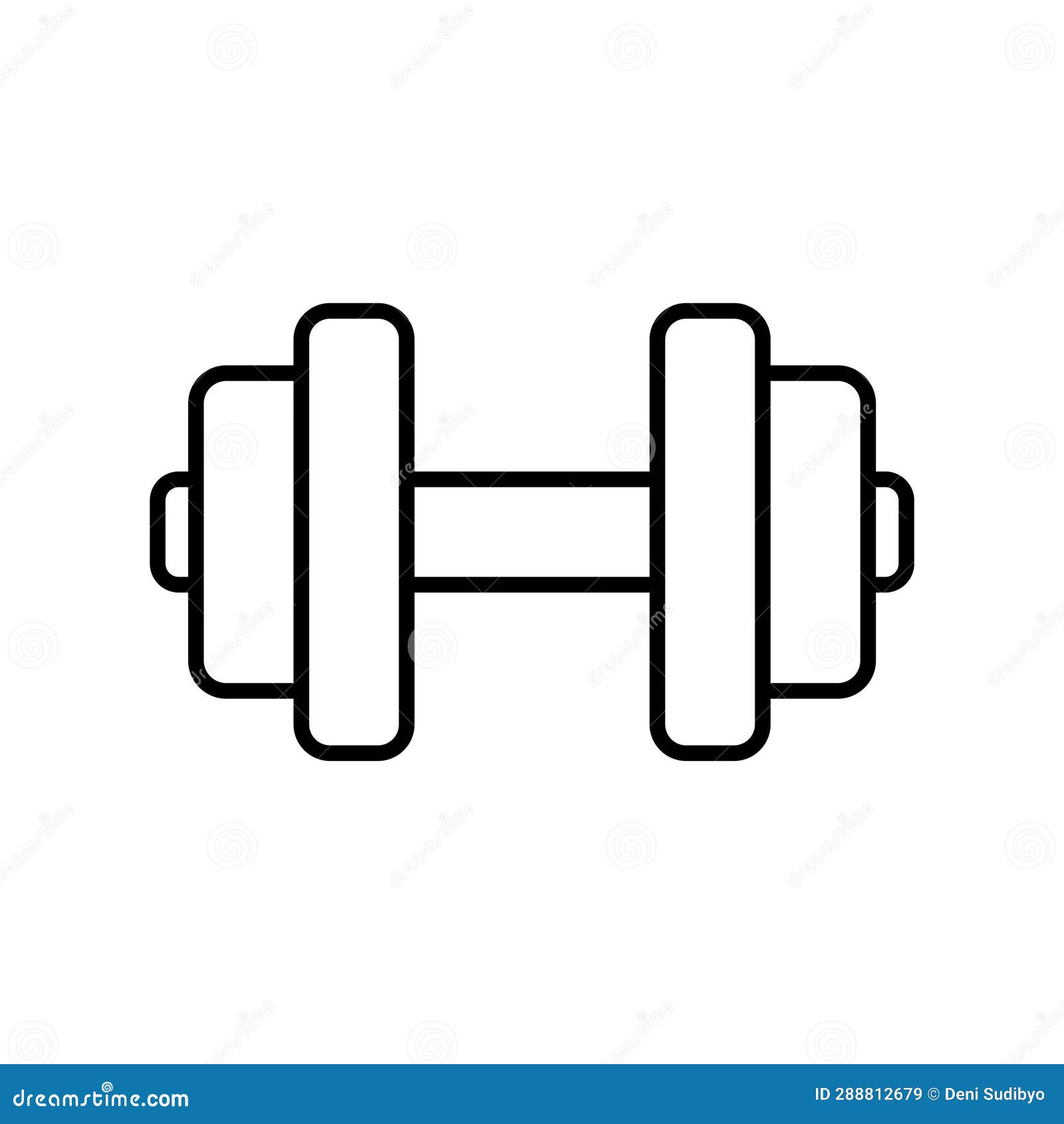 Dumbbell Icon Vector Design Templates Simple and Modern Stock Vector ...