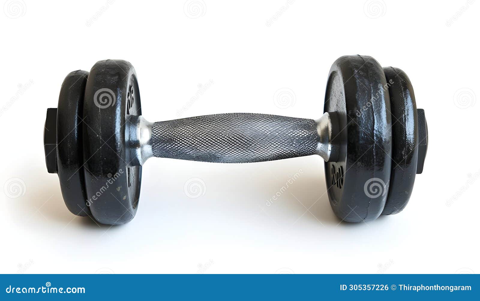 Dumbbell Isolated on white stock illustration. Illustration of muscle ...