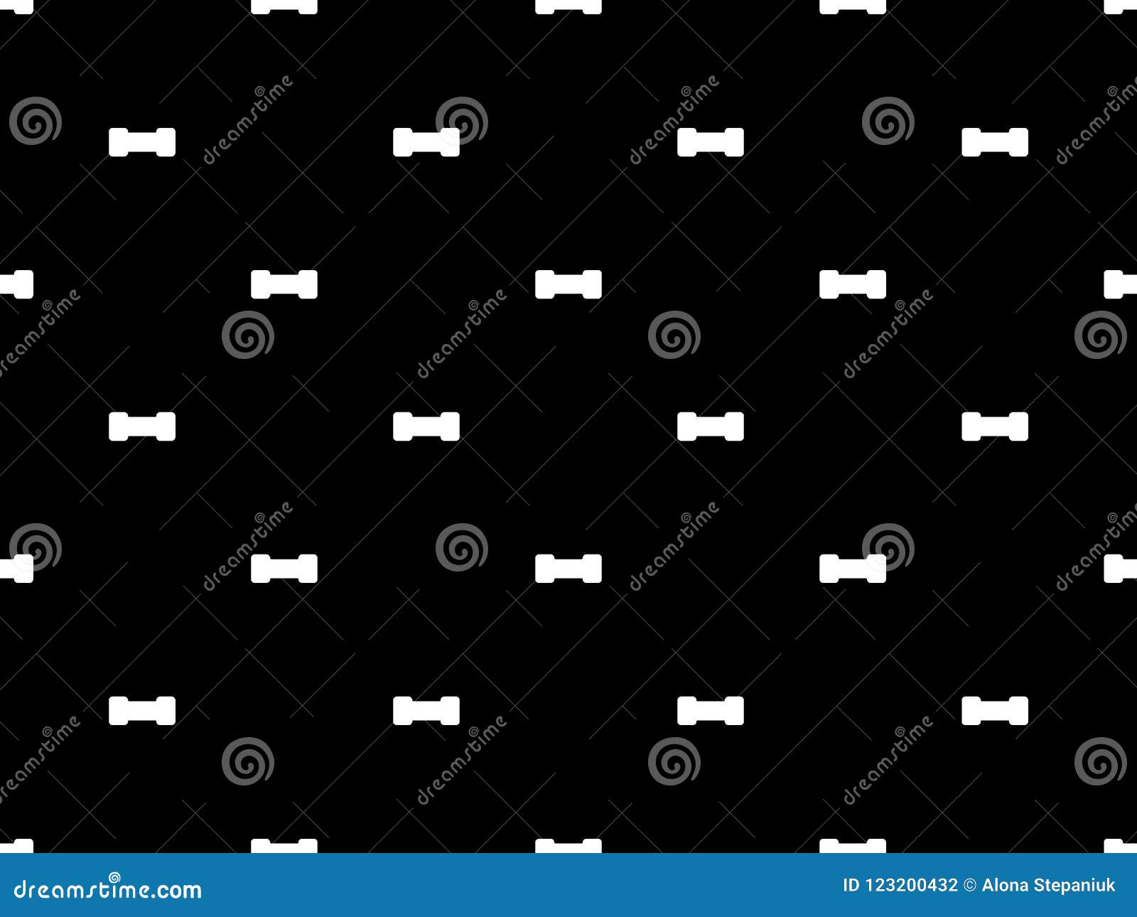 Dumbbell seamless pattern stock vector. Illustration of fashion - 123200432