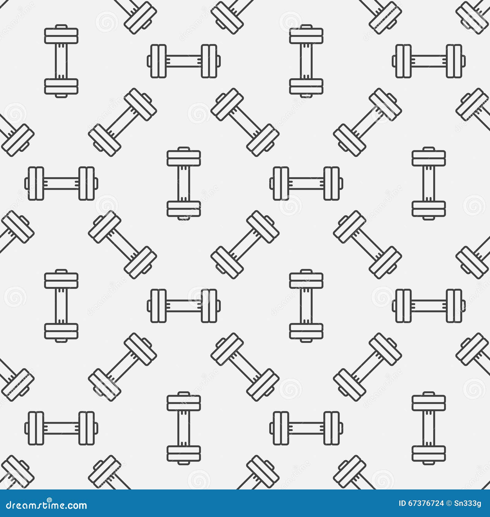 Dumbbell seamless pattern stock vector. Illustration of gymnastic ...