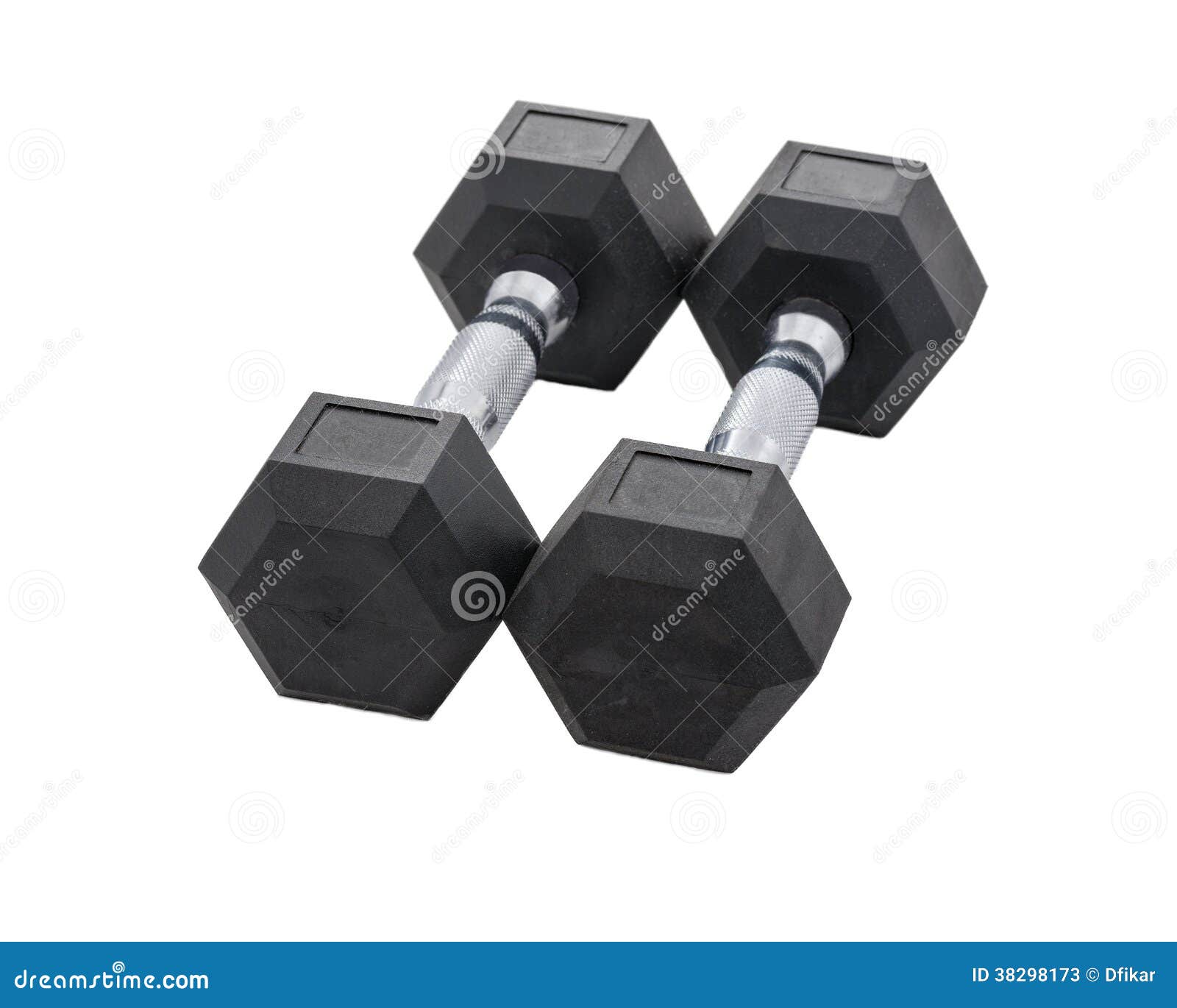 Dumbbell Set on White stock image. Image of isolated - 38298173