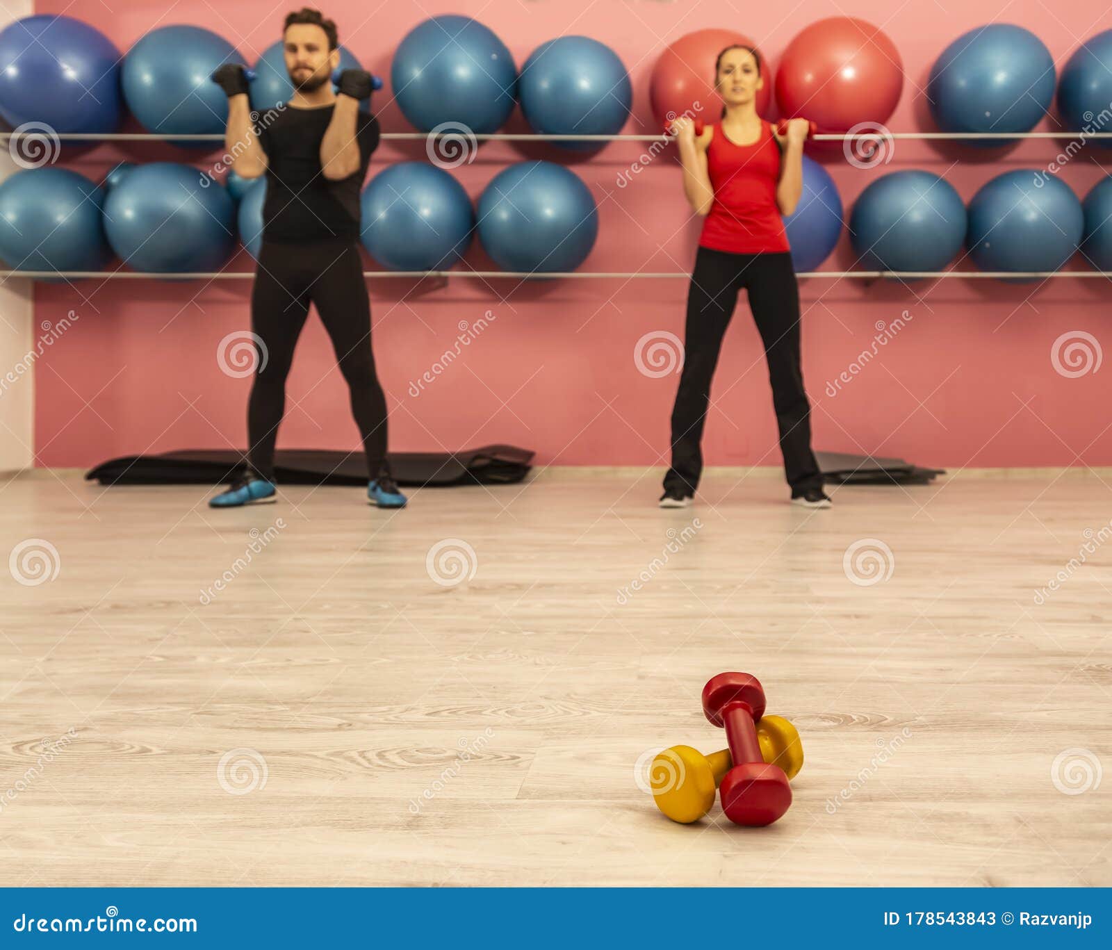 Dumbbells stock image. Image of strength, object, indoor - 178543843