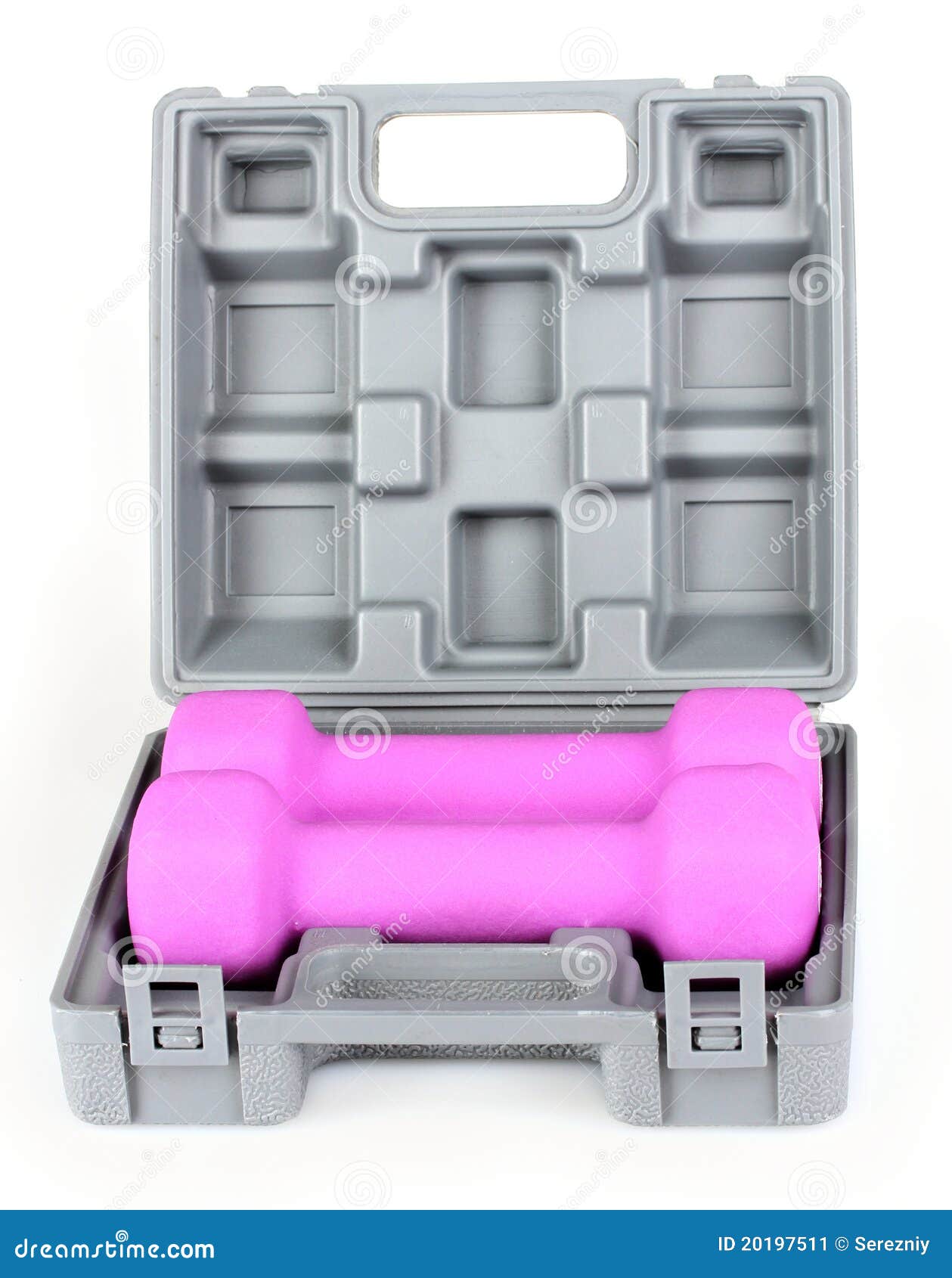 Dumbbells Fitness in Box Isolated Stock Image - Image of heavy, health ...