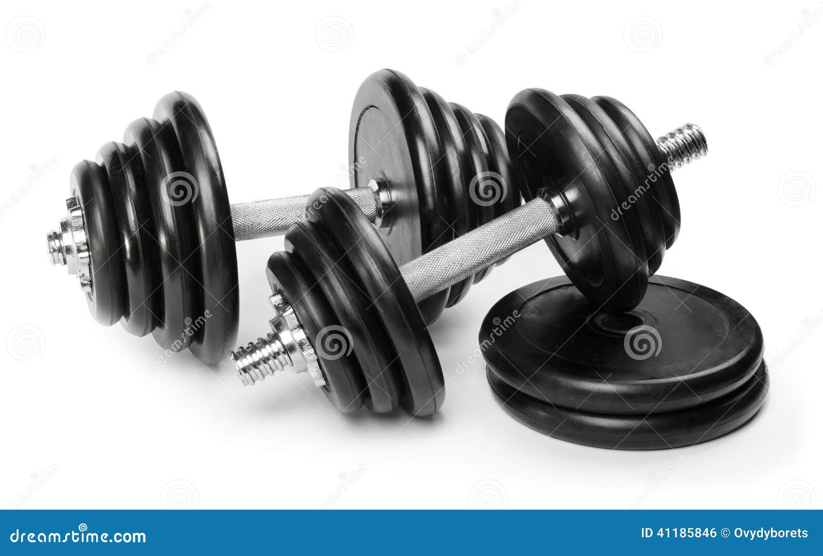 Dumbbells Isolated on White Stock Photo - Image of dumbbells, mighty ...
