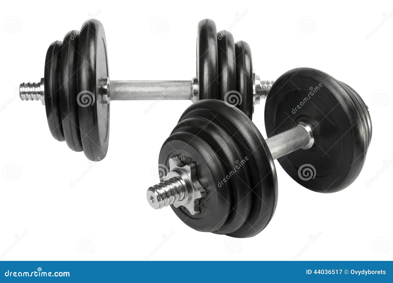 Dumbbells Isolated on White Stock Image - Image of mighty, group: 44036517