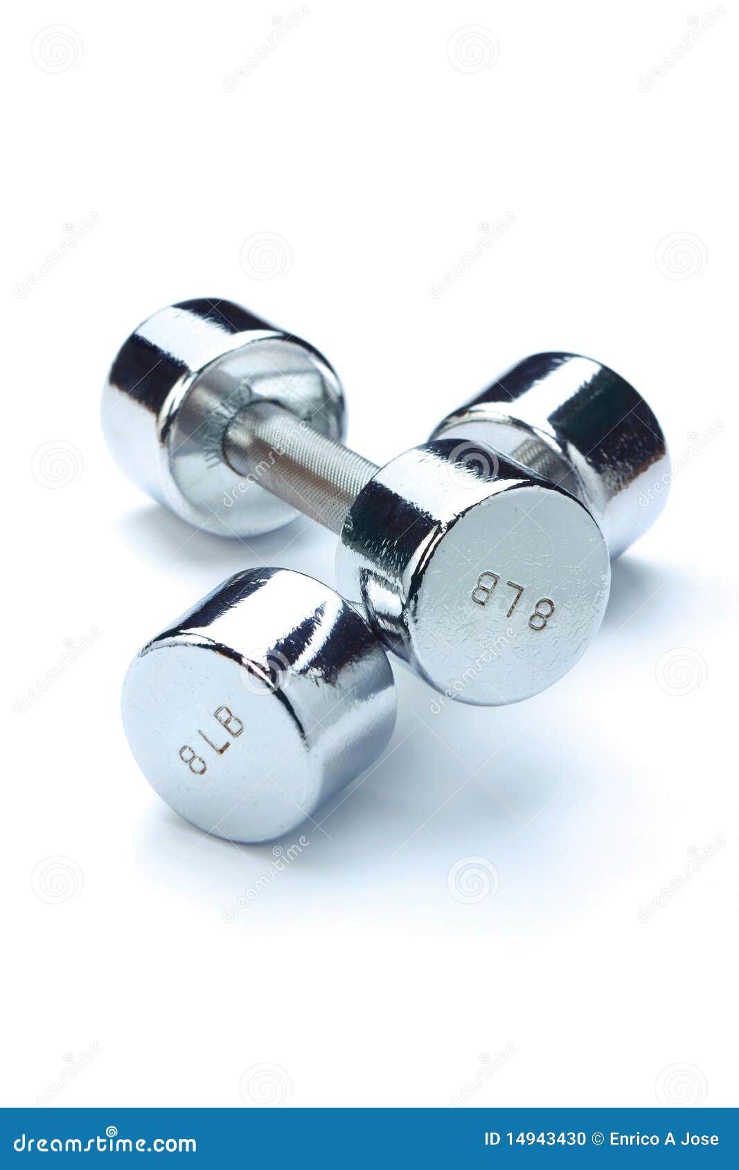 Dumbbells on white stock photo. Image of dumb, health - 14943430